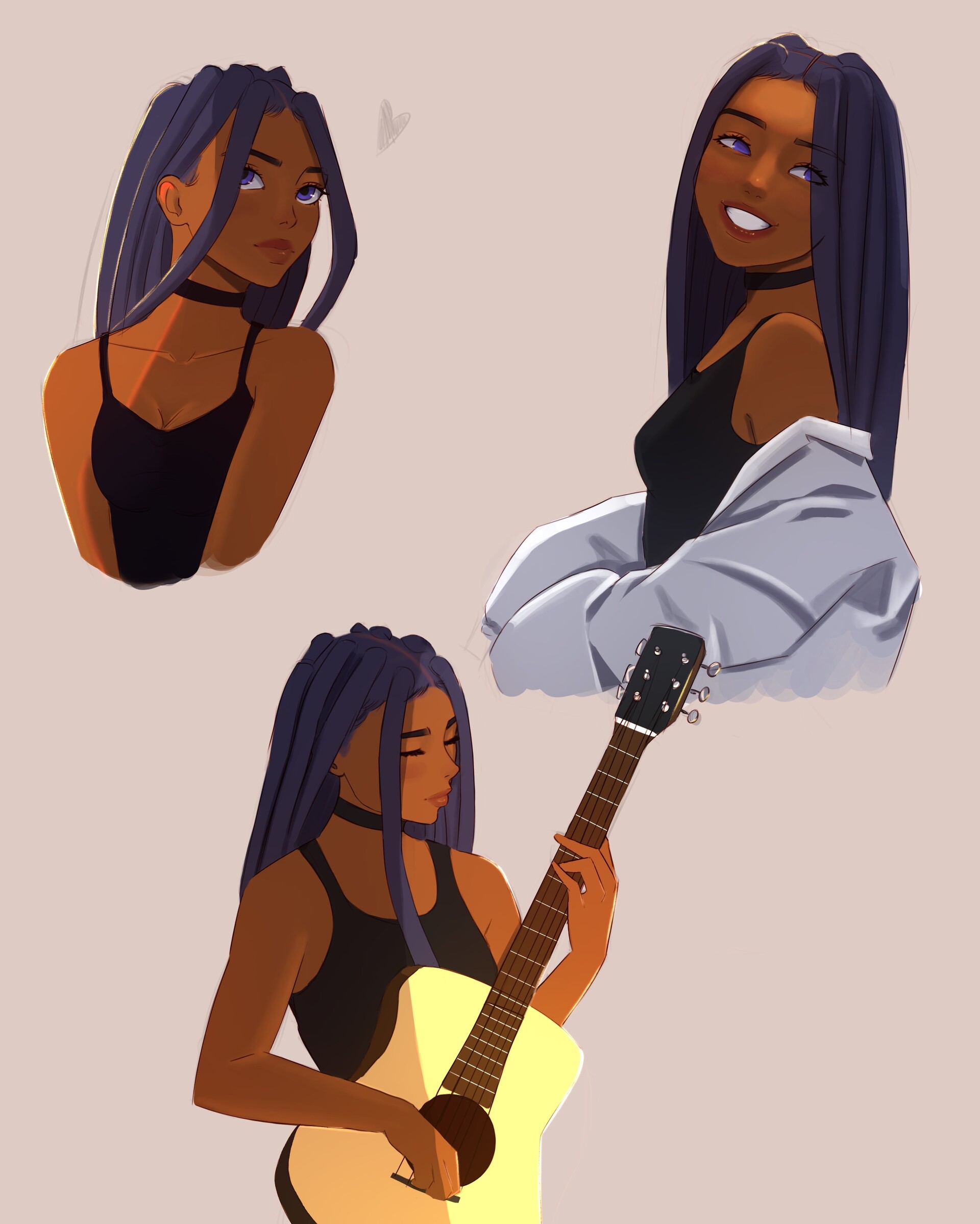 ArtStation - Tamera character sheet!