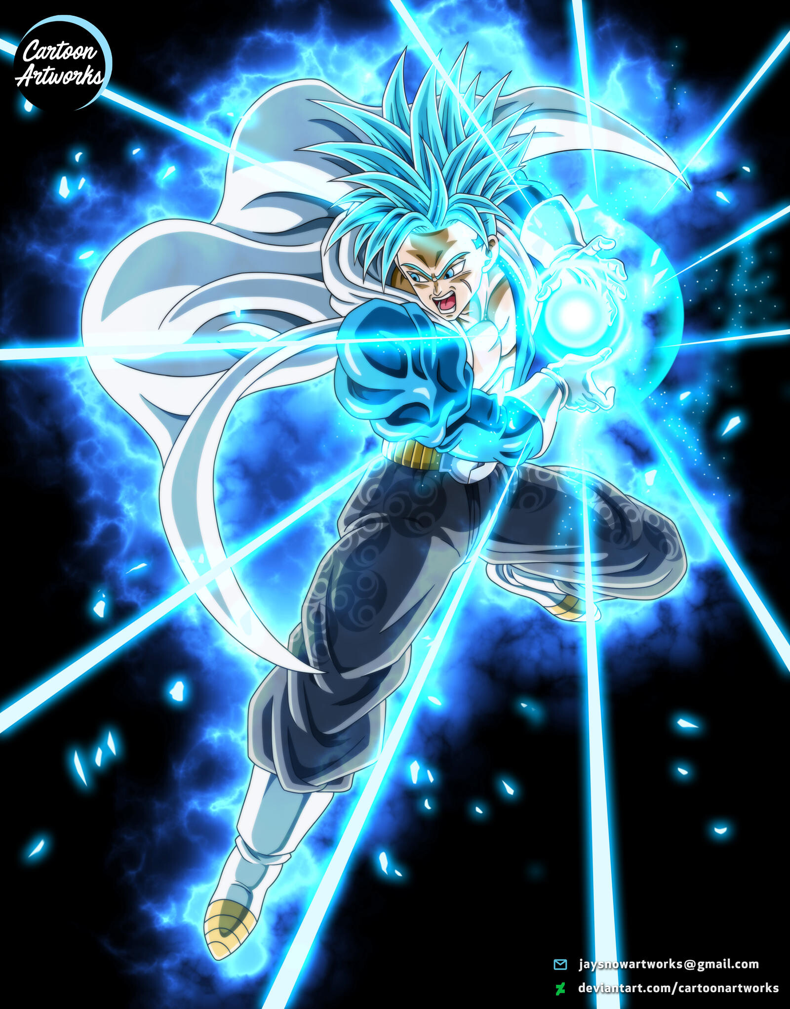 ArtStation - OC Kamina Super Kamehameha = COMMISSION