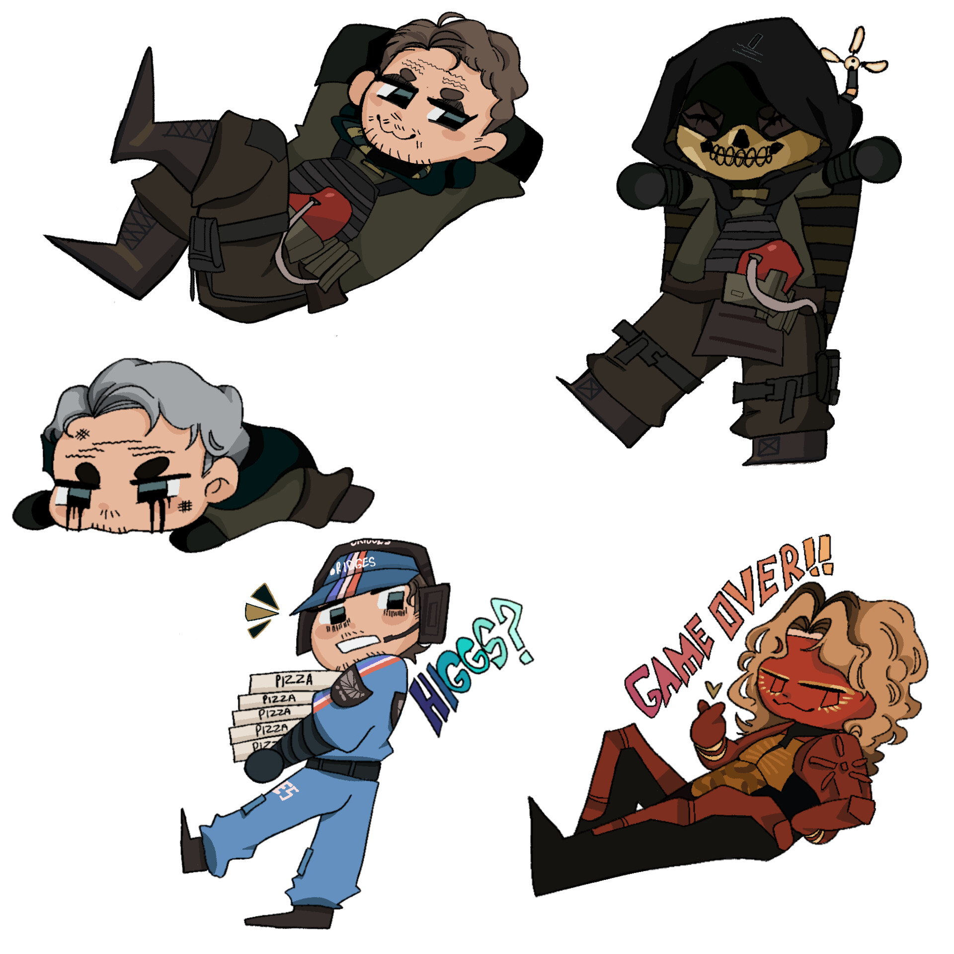 ArtStation - Higgs Sticker Batch -Death Stranding