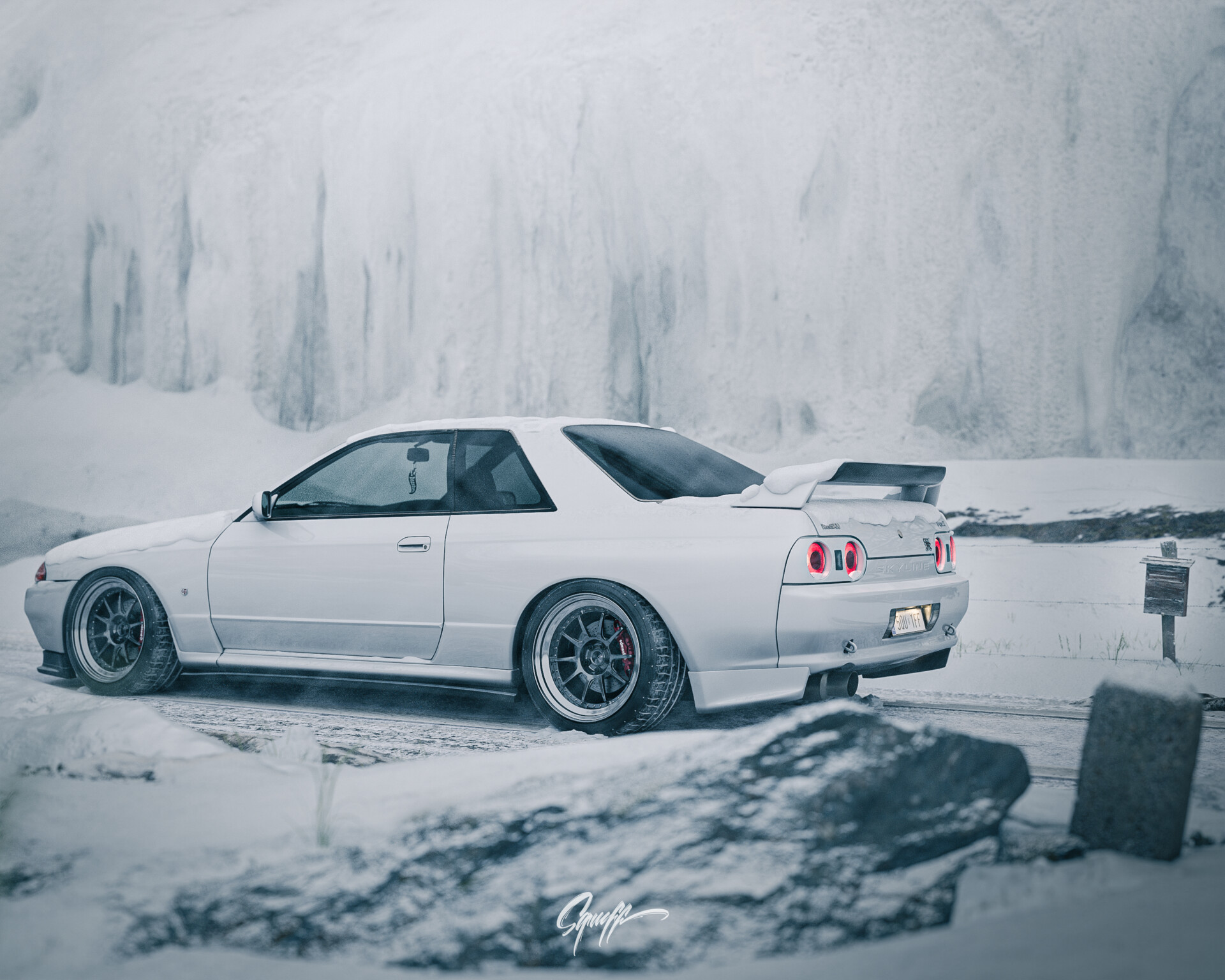 ArtStation - Nissan Skyline R32 V-Spec II / Environment Render