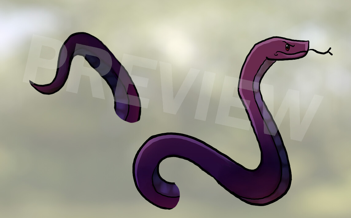 Achmad Rafidani Aufar - Jungle Snake 2D Blender Rig & Animation