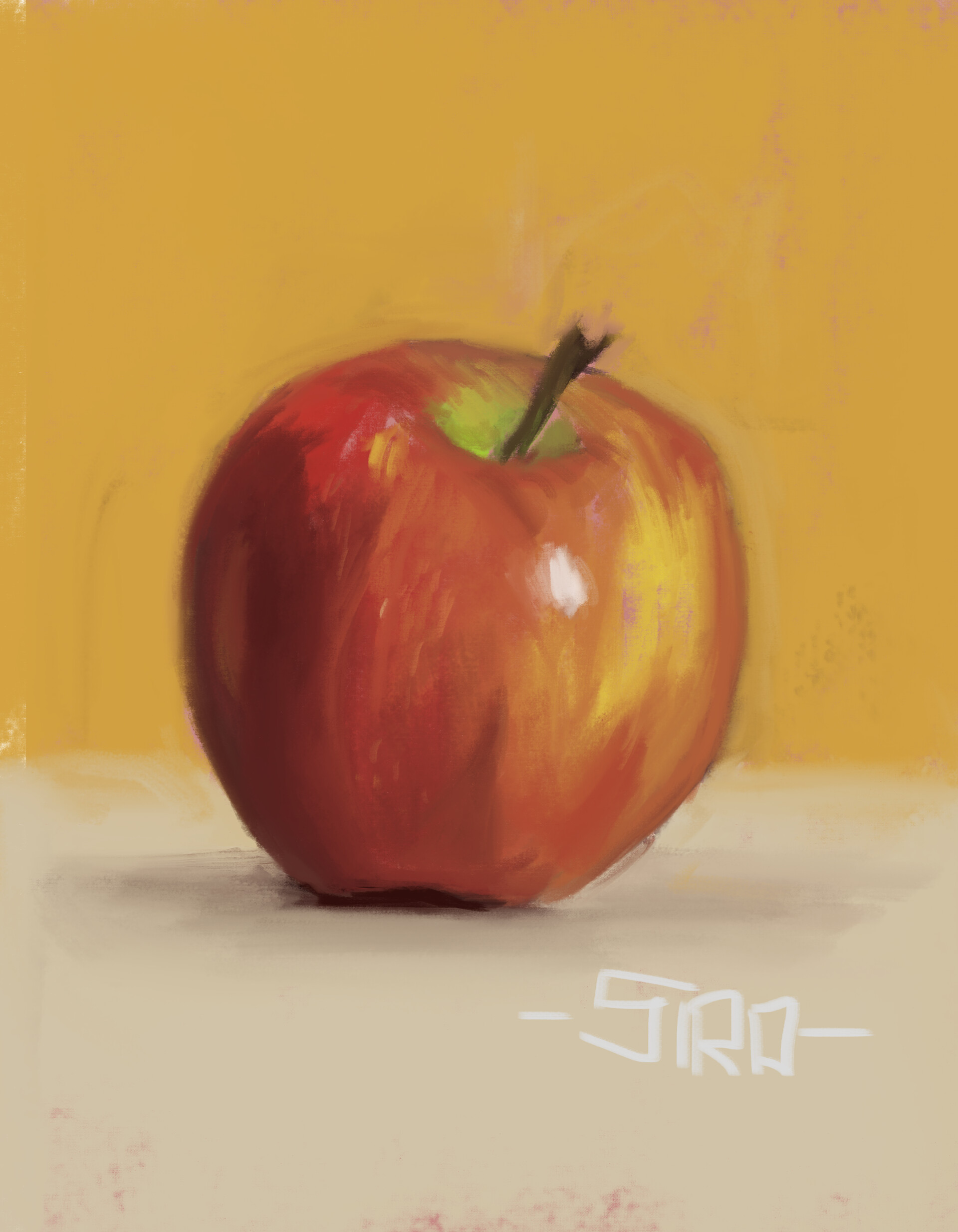 ArtStation - Apple - Still Life Digital Painting