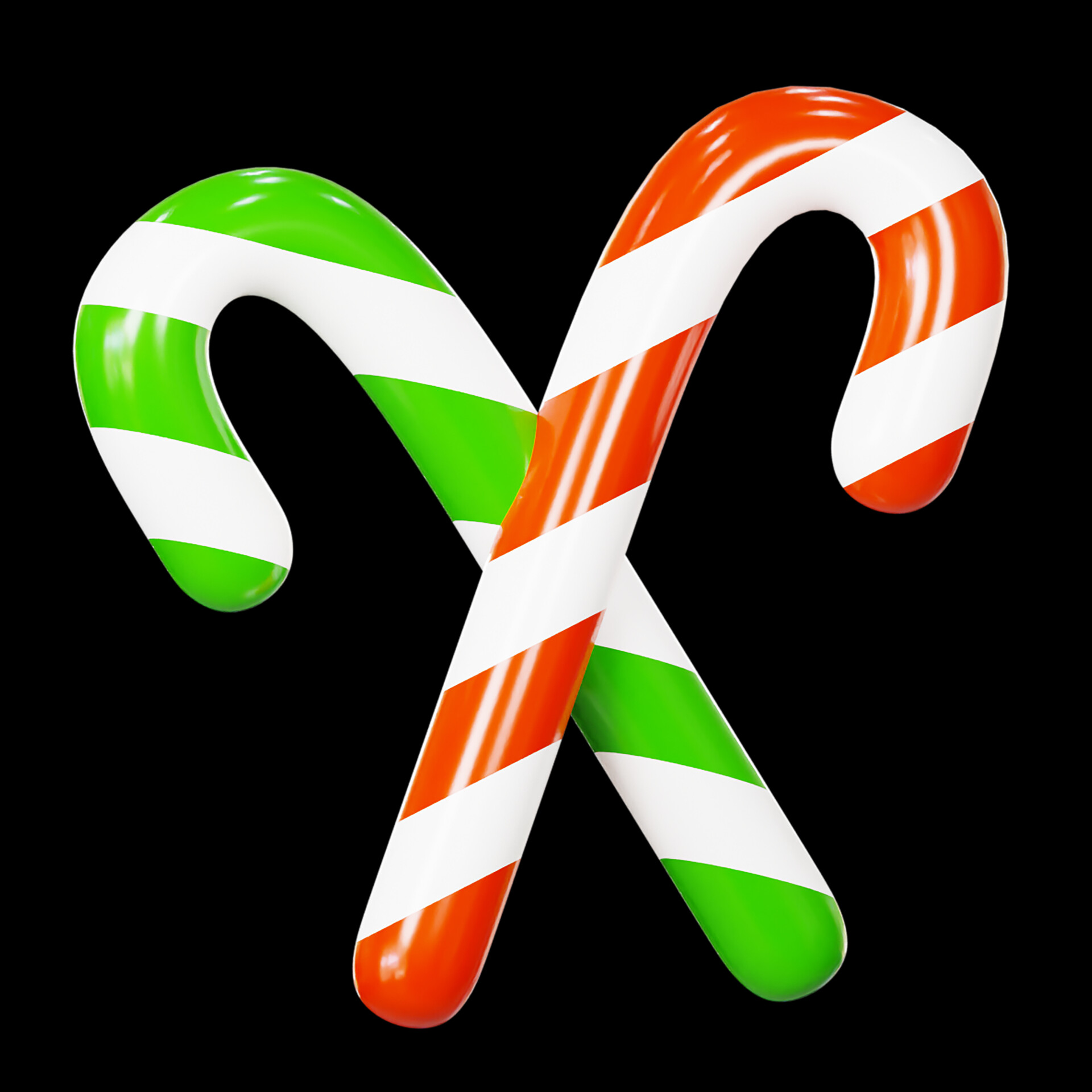 ArtStation - candy stick santa