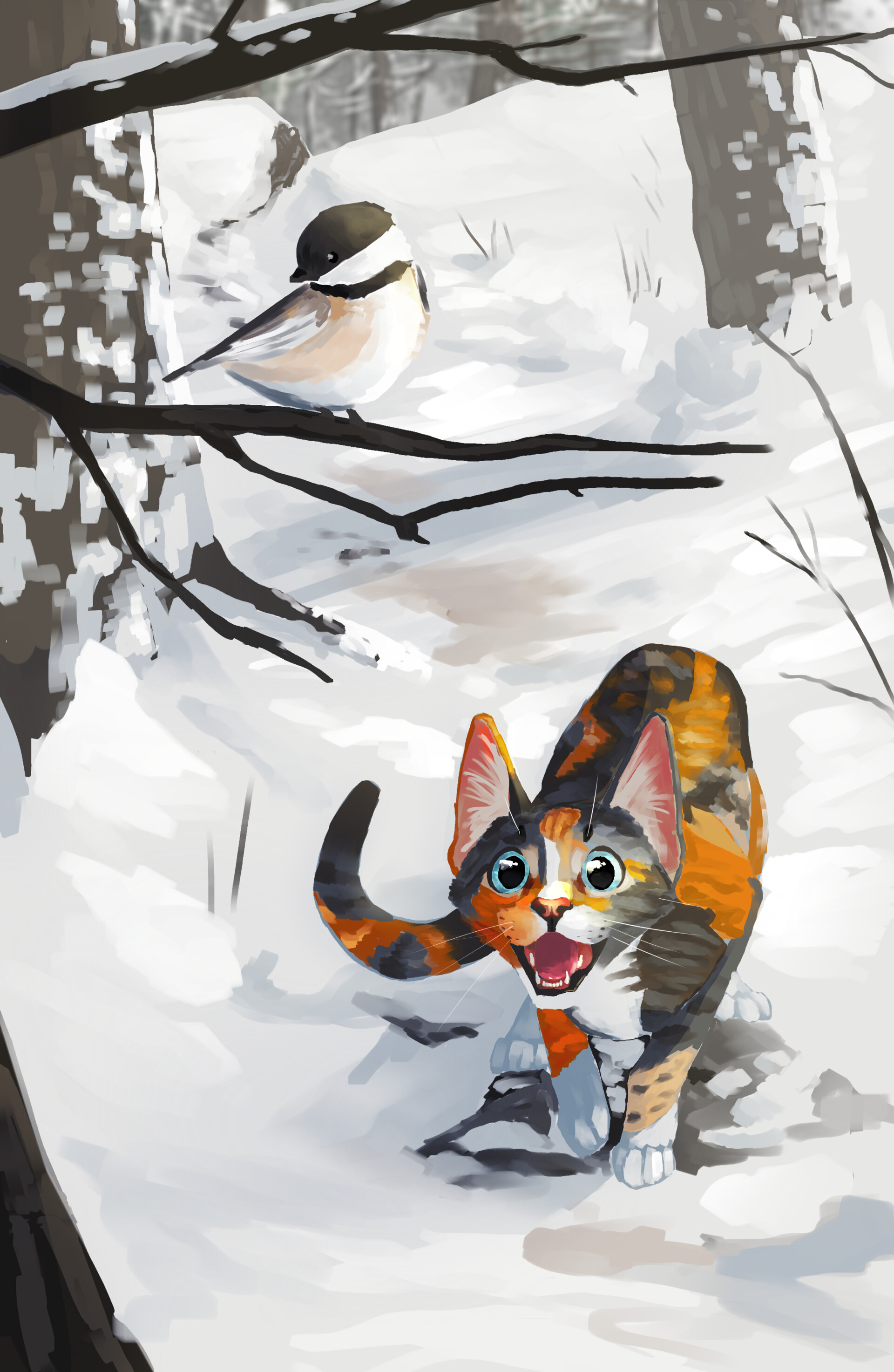 ArtStation - Winter Calico