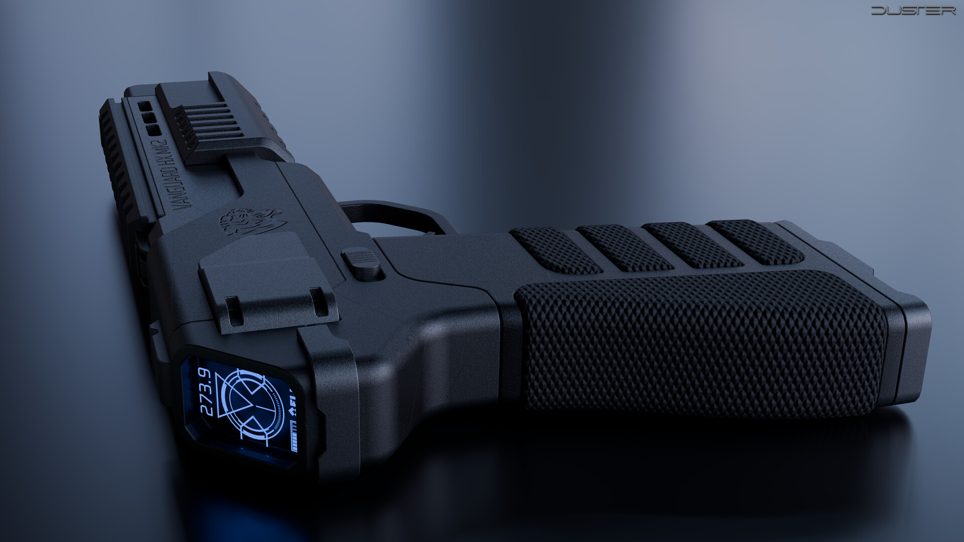 Duster - Sci-Fi / Cyberpunk Pistol - Blender 3D Model