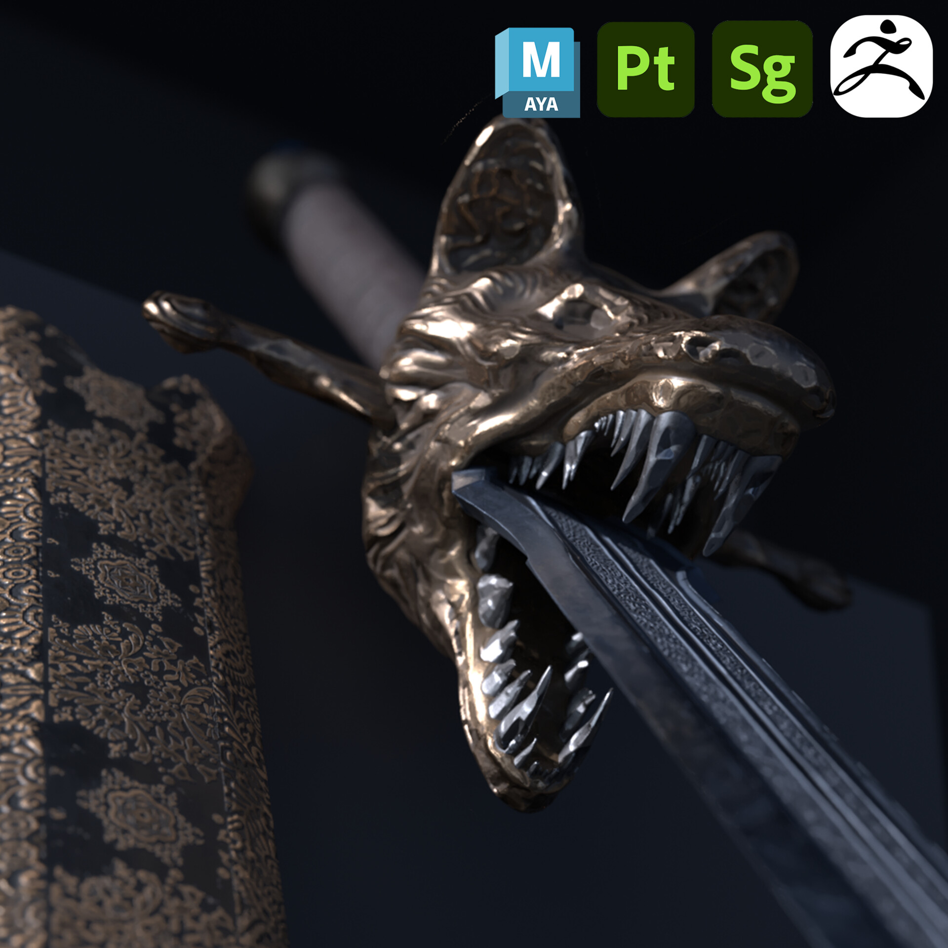 ArtStation - Wolf Sword