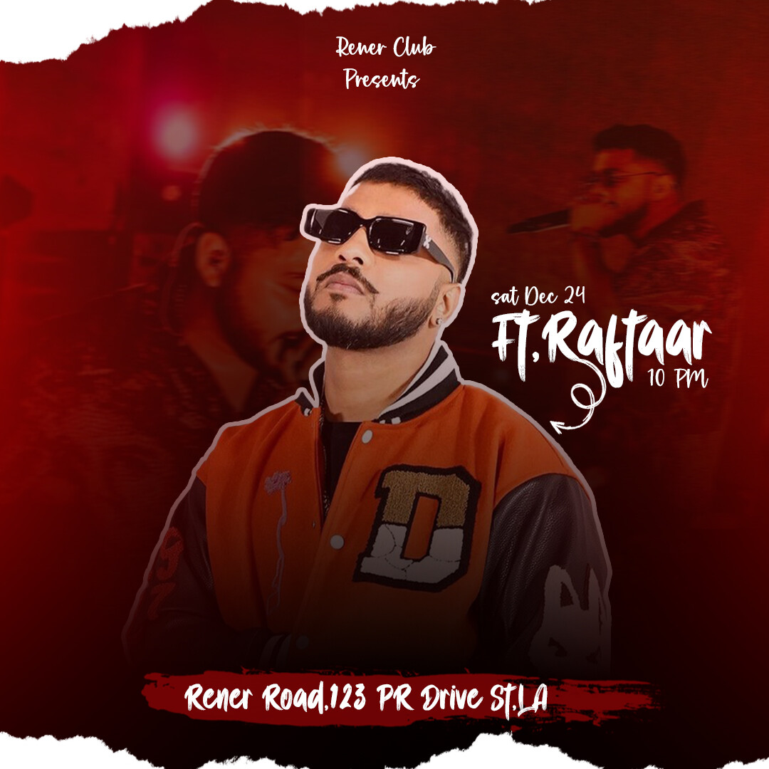 ArtStation - Raftaar party poster