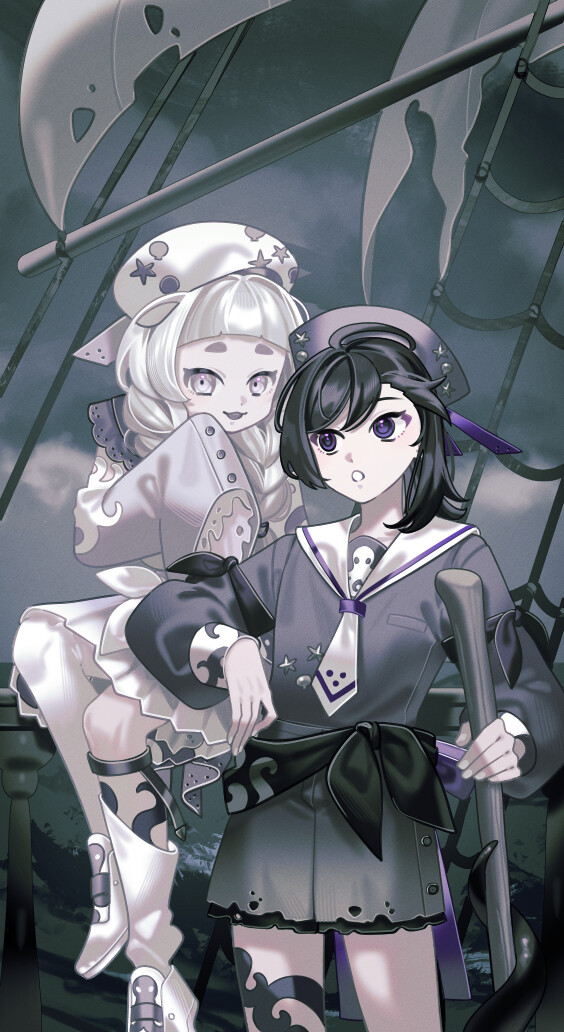 ArtStation - Ghost ship_ Sailor👻🐙