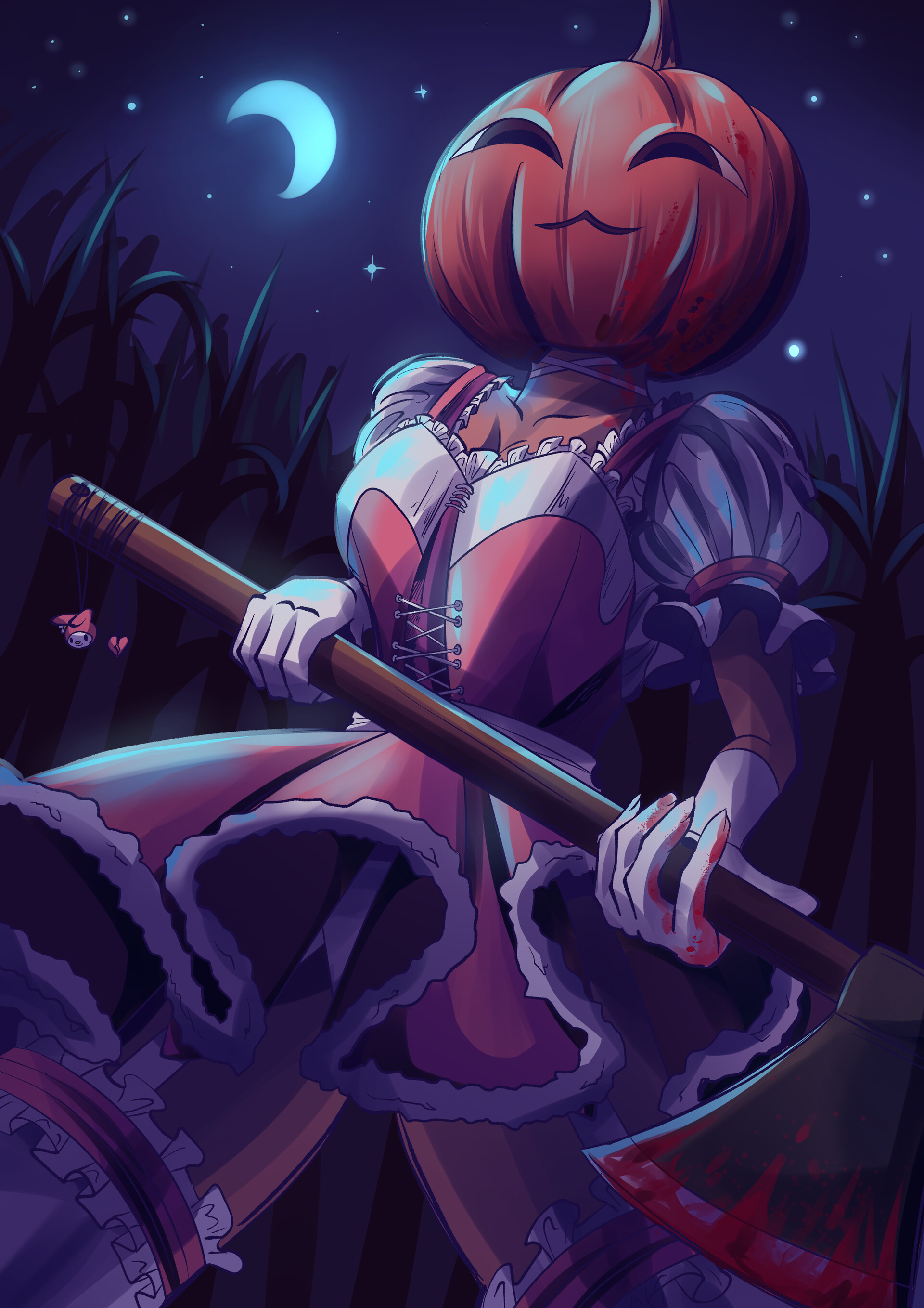 ArtStation - Spooky Pumpkin Girl