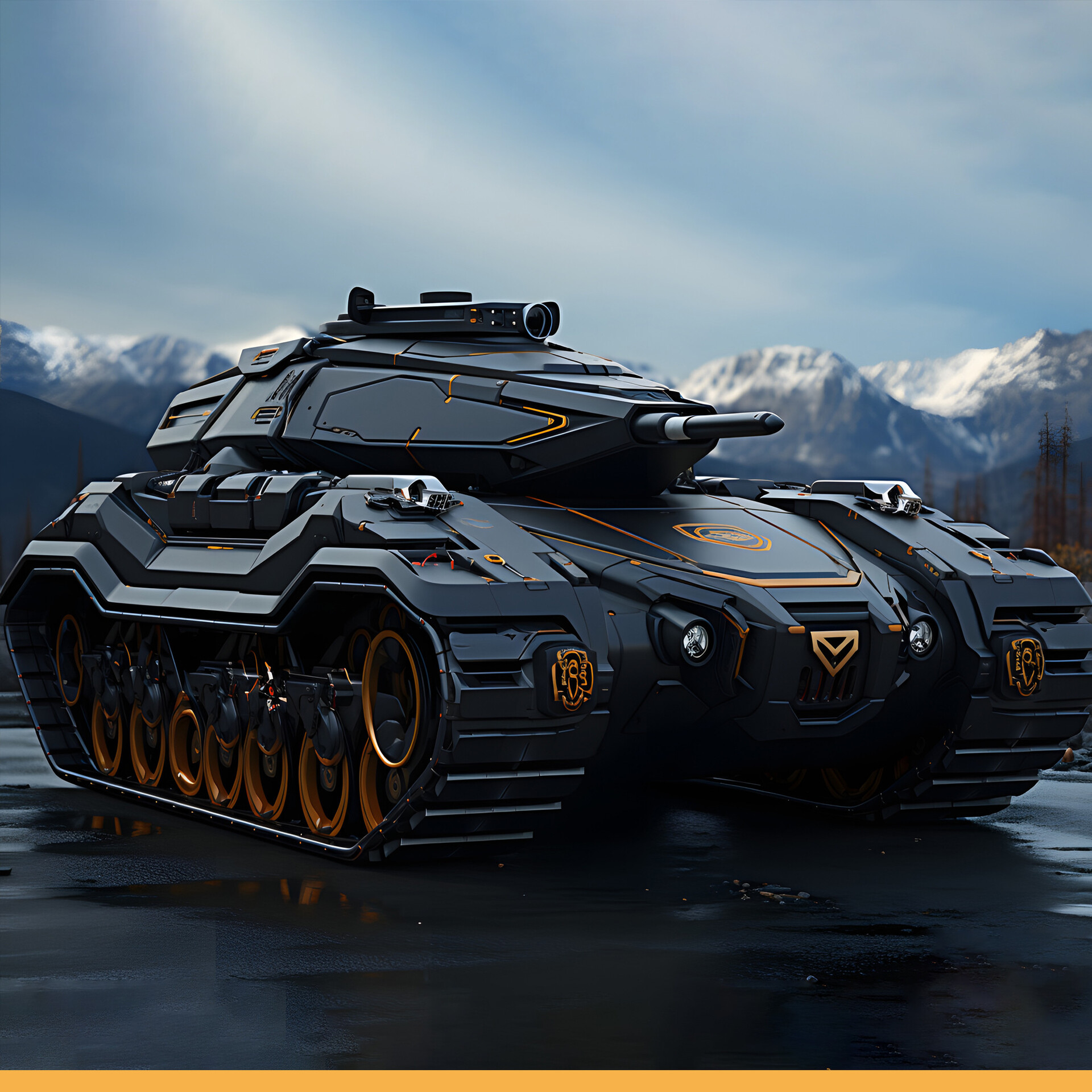 ArtStation - 303 Sci-Fi Military Tank