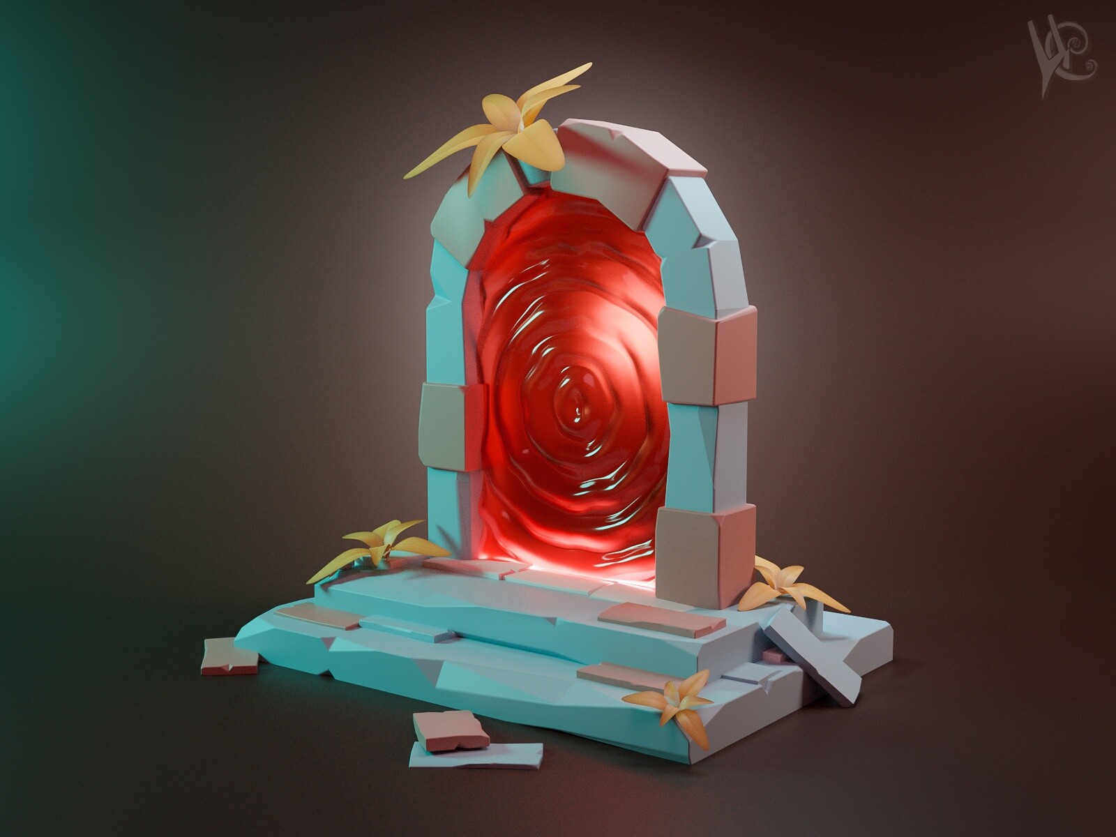 ArtStation - Red fantasy portal