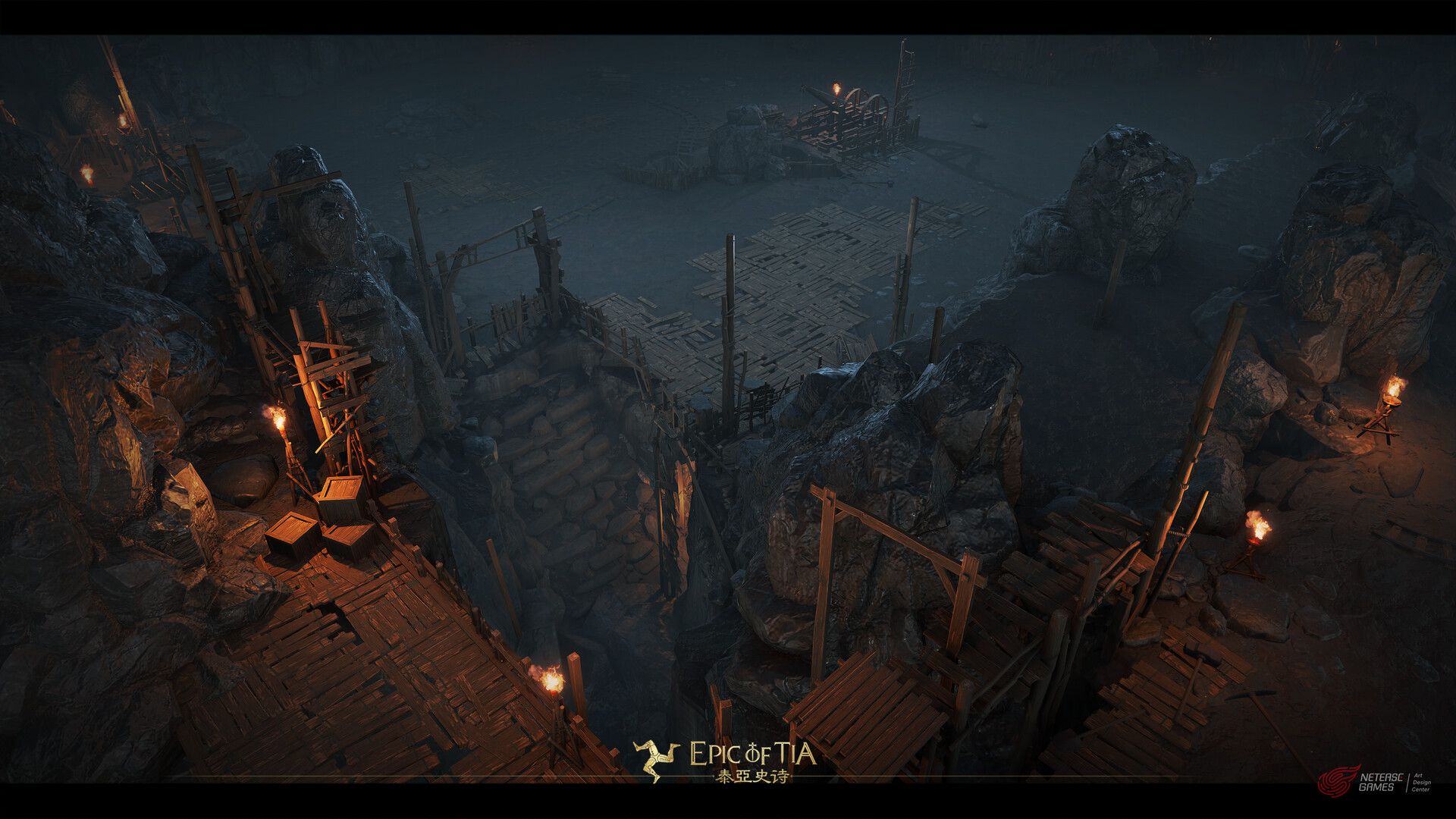 ArtStation - 《Epic of TIa》mountain mine cave