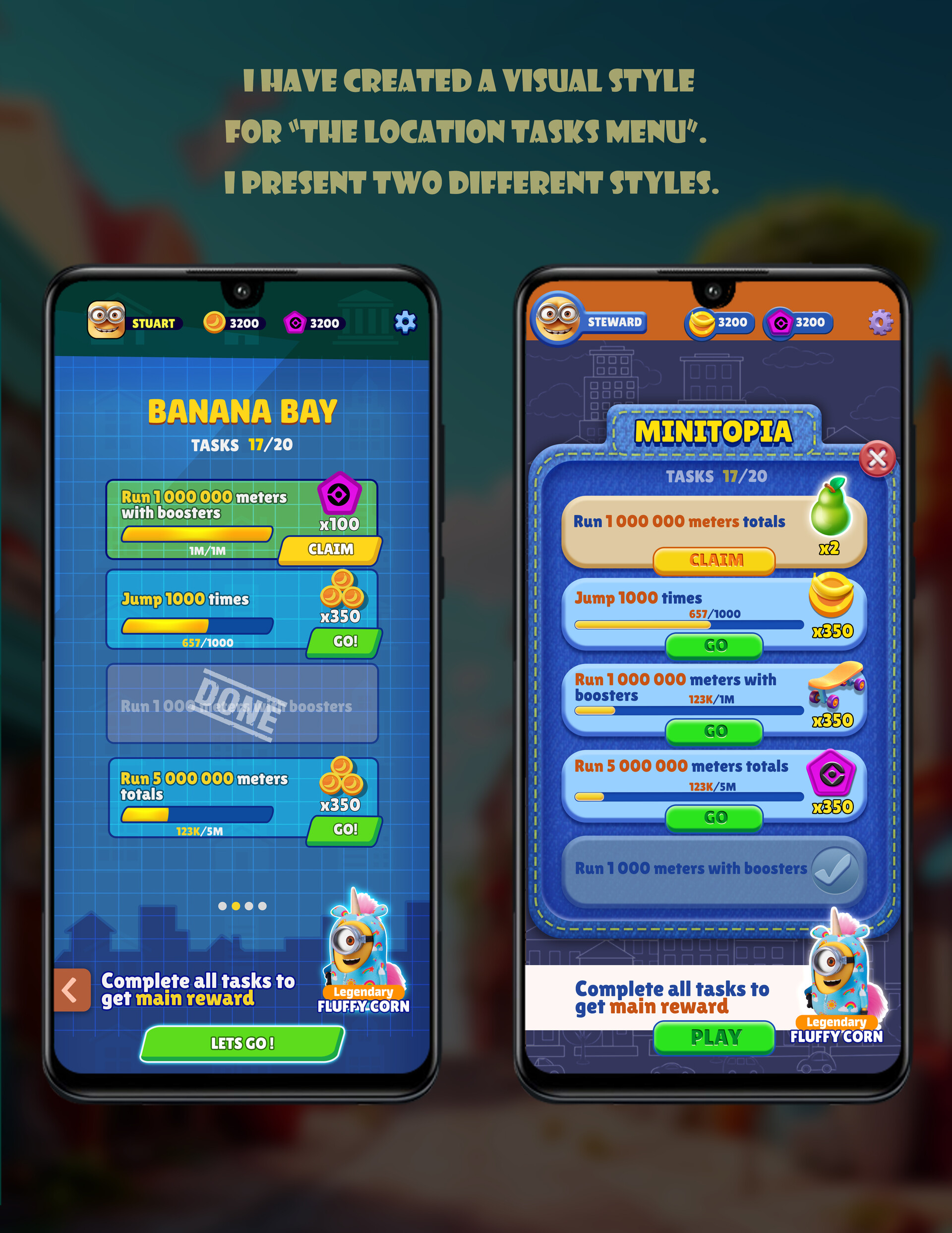 ArtStation - UI design for the in-game task screen