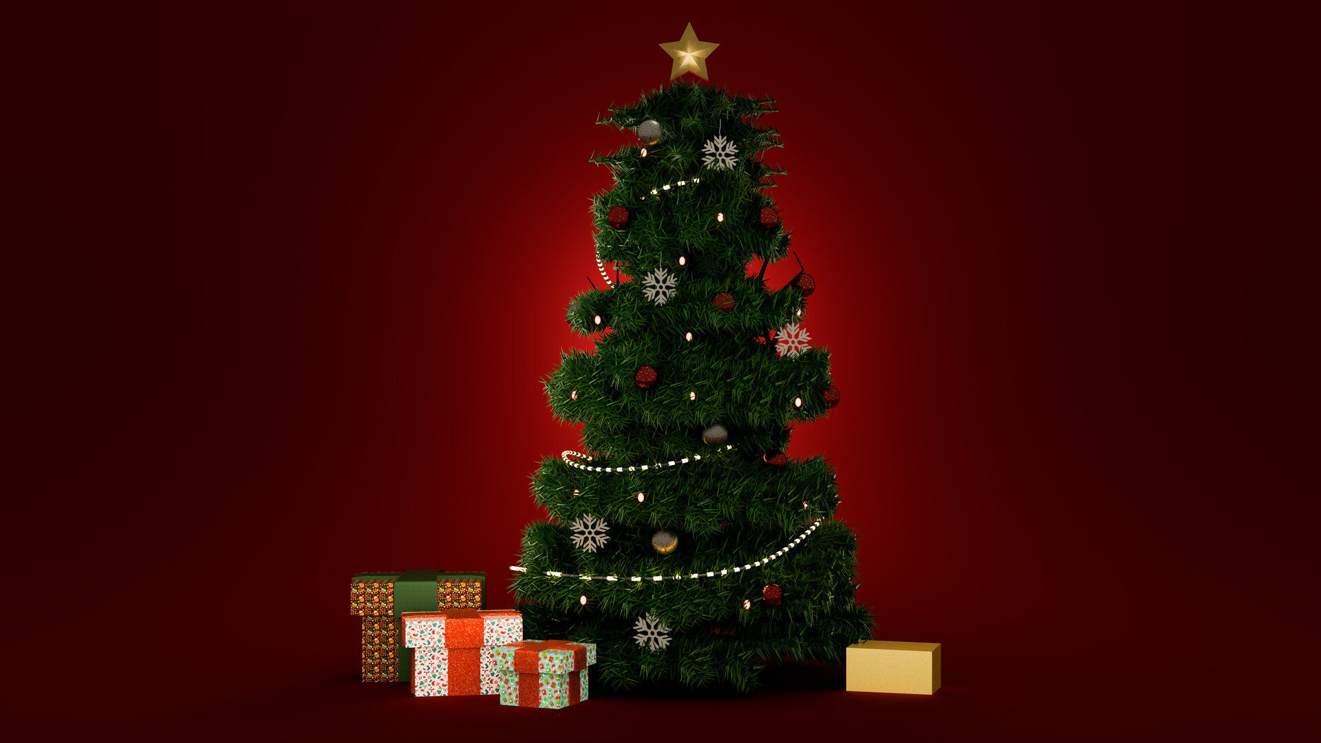 ArtStation - Christmas Tree 3D Realistic Model