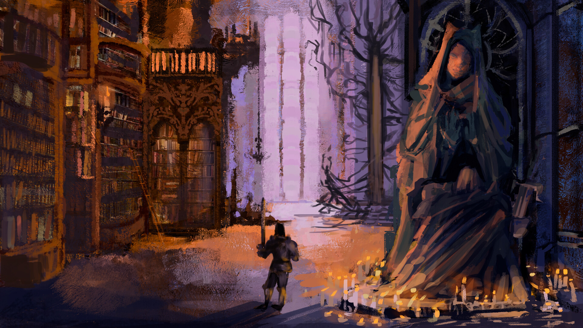 ArtStation - Library concept art