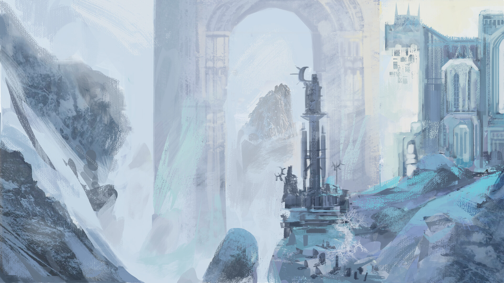 ArtStation - Frozen summit