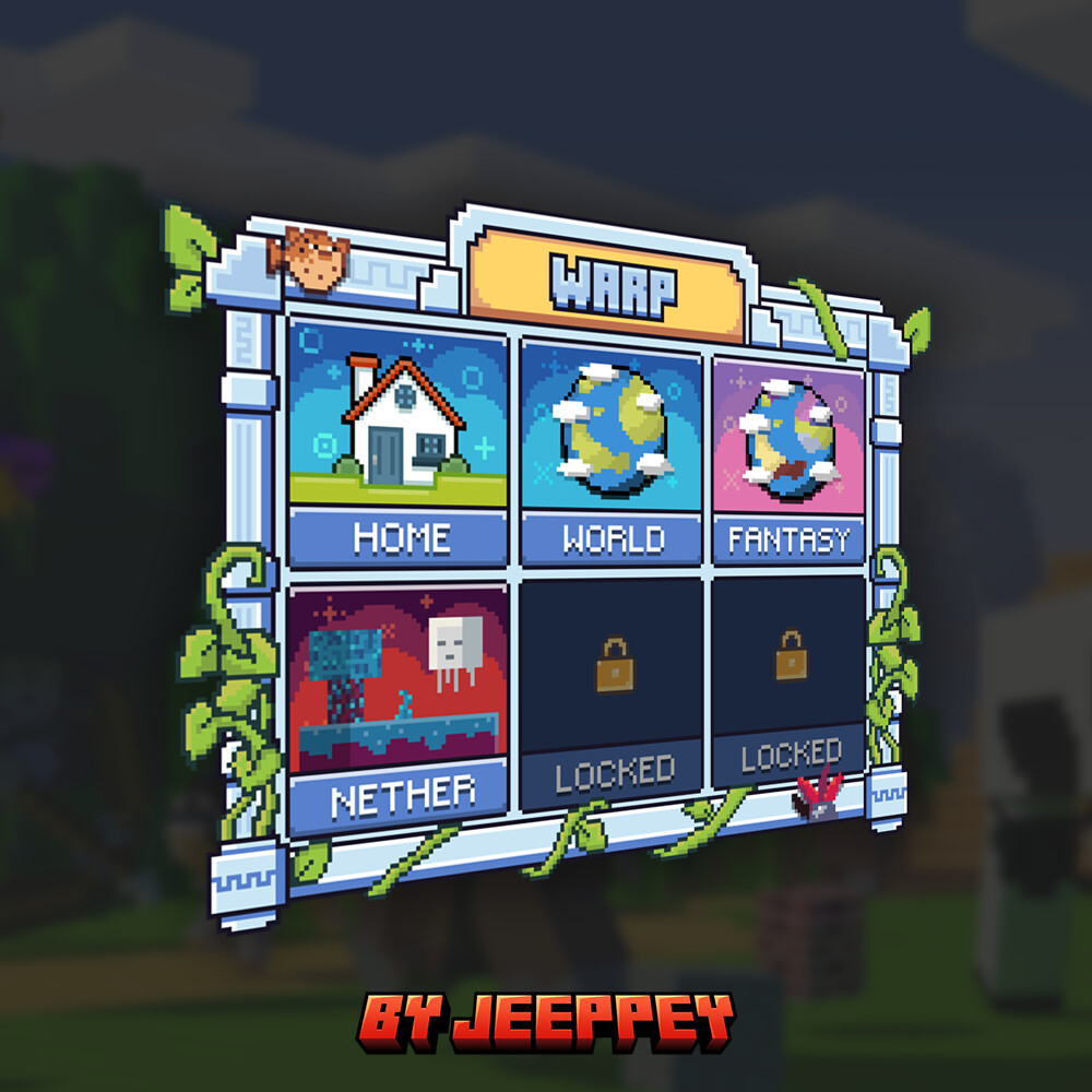 ArtStation - [Minecraft] Atlantic Theme GUI