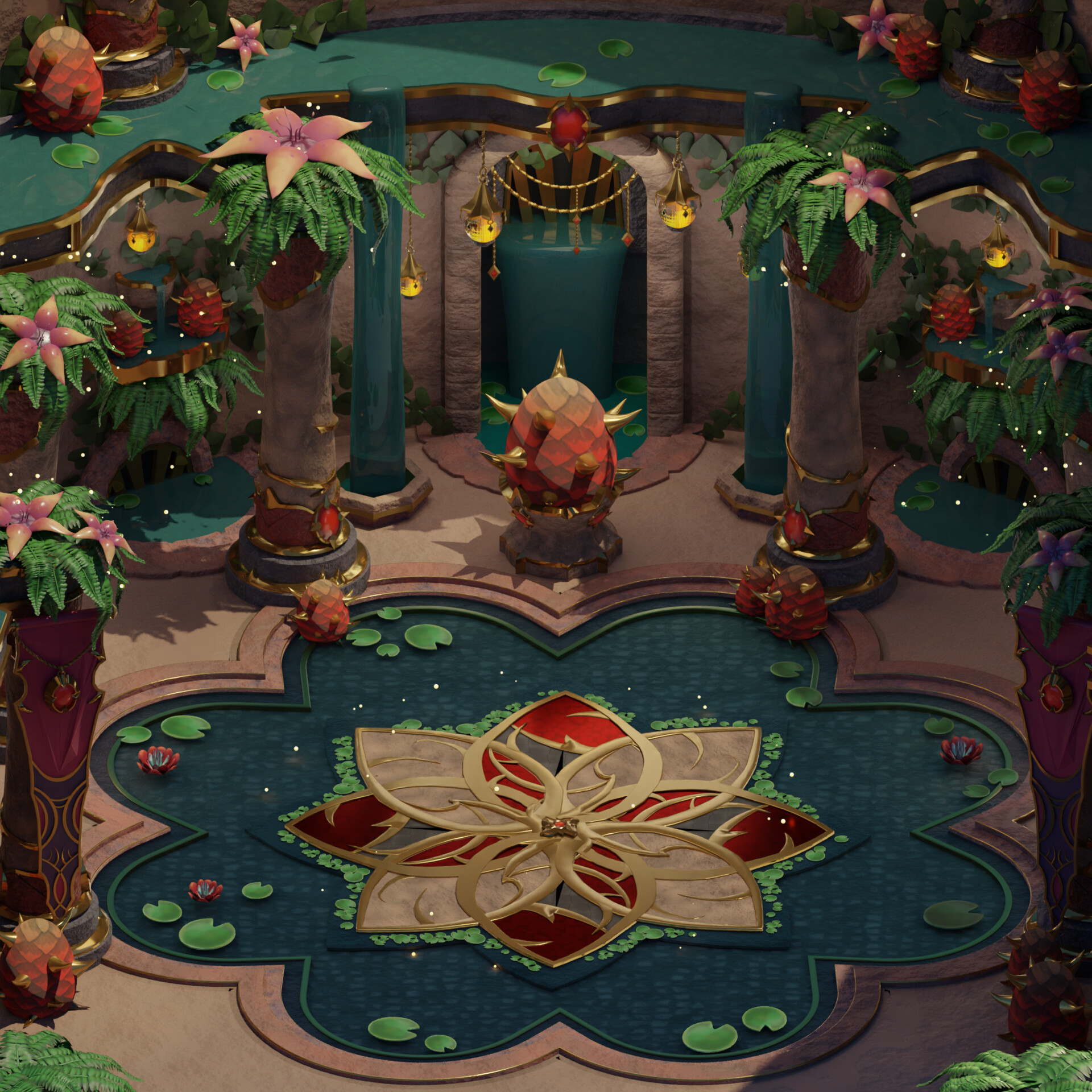 ArtStation - The Ruby sanctuary