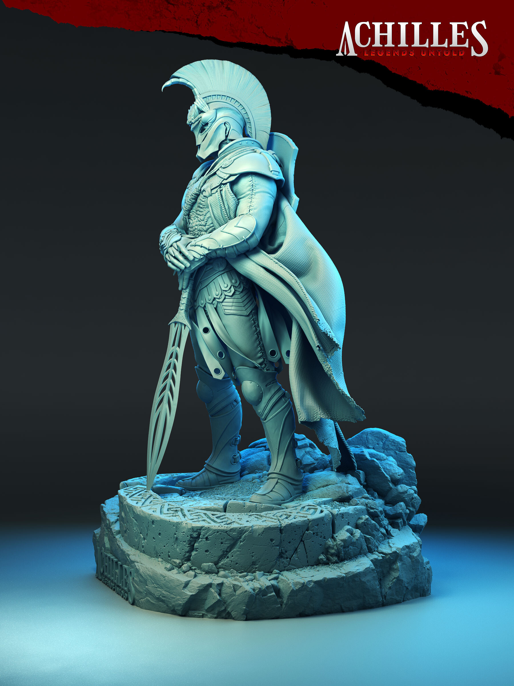 ArtStation - Achilles figurine form the game Achilles: Legends Untold