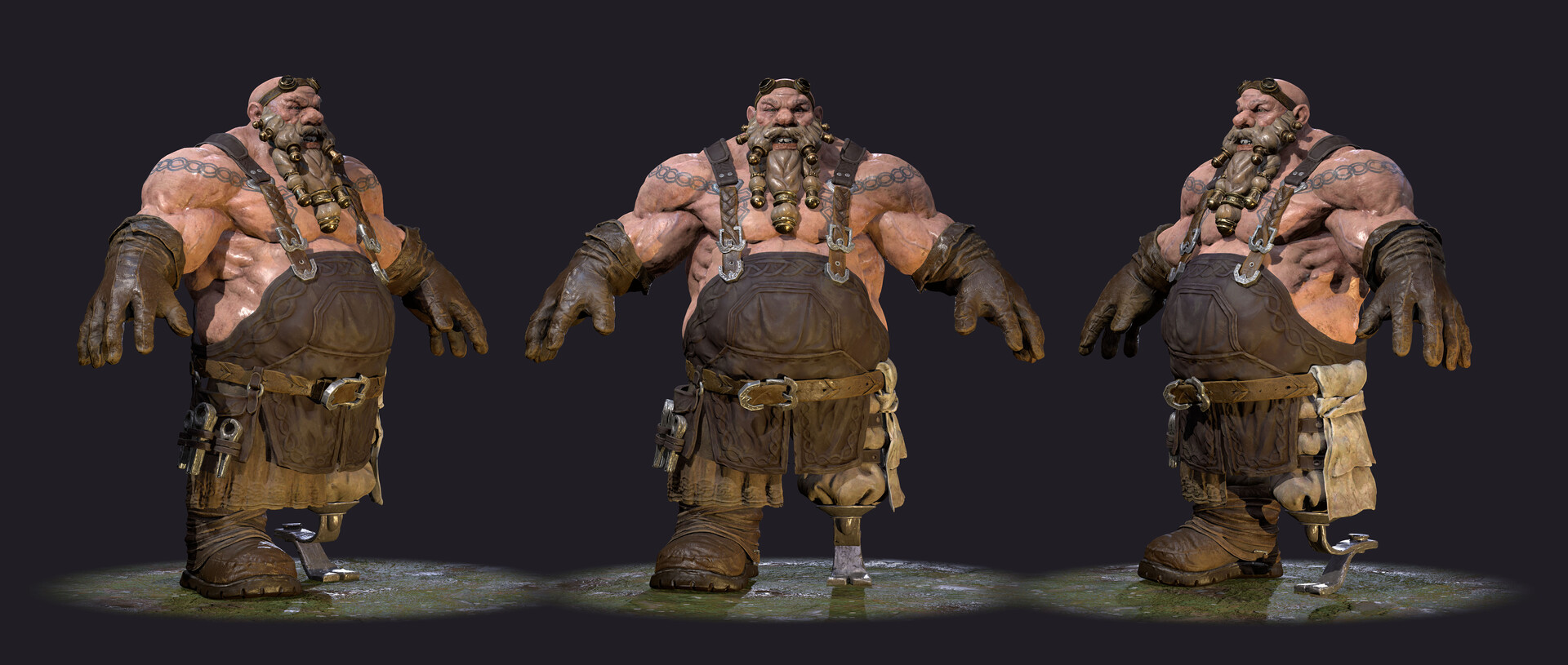 ArtStation - 3D character modeling-dwarf