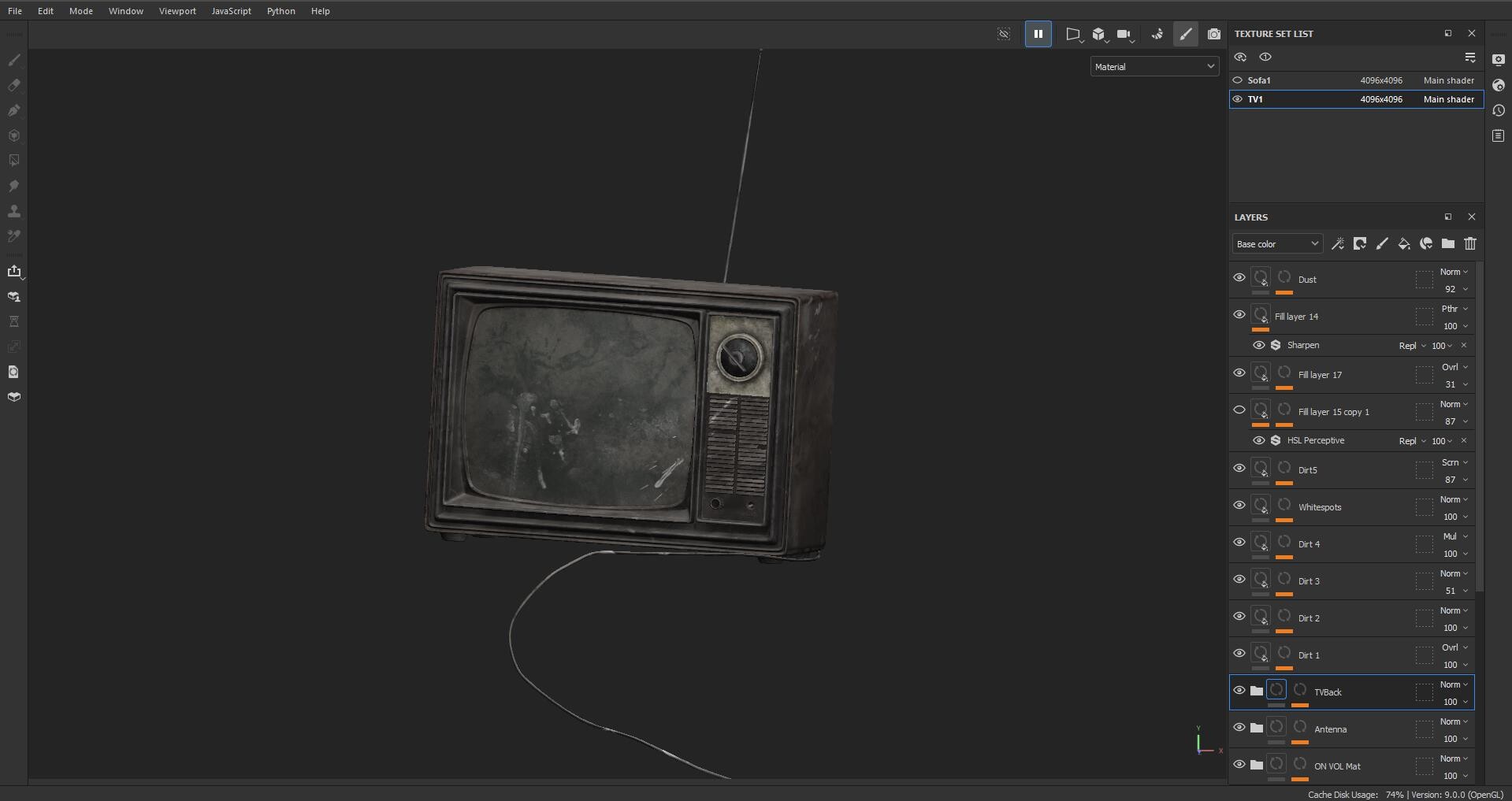 Head Hoppers Studios - TV on Sofa (Realtime/Game-Ready Model)