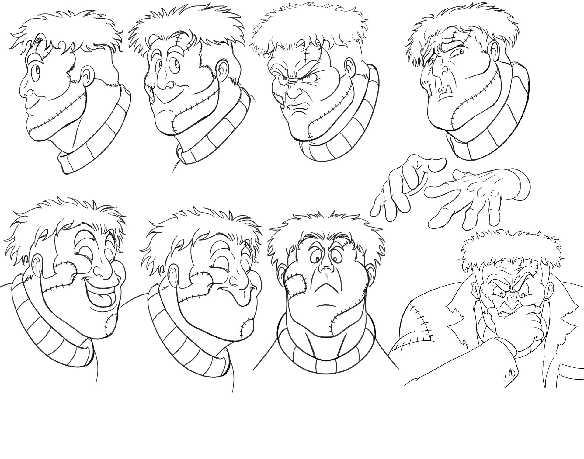 ArtStation - Facial Expressions: Frank