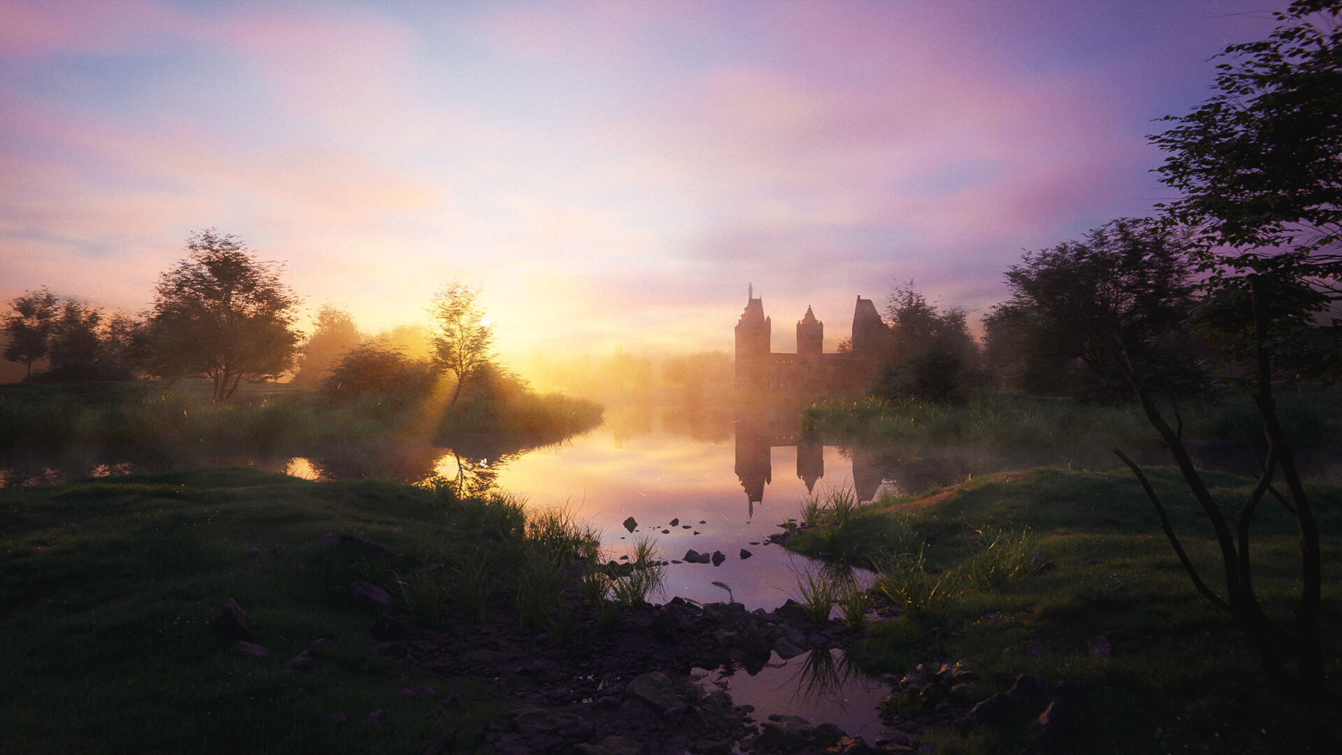 ArtStation - Castle Sunset