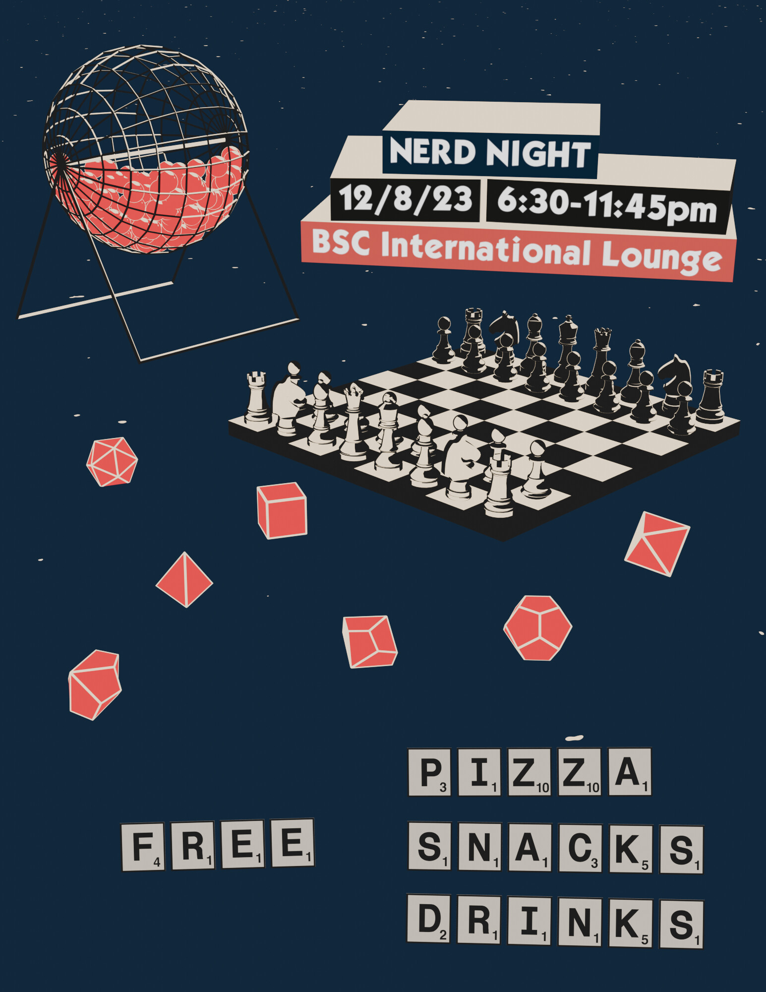 ArtStation - Nerd Night (Rutgers Unplugged Event) Flyer