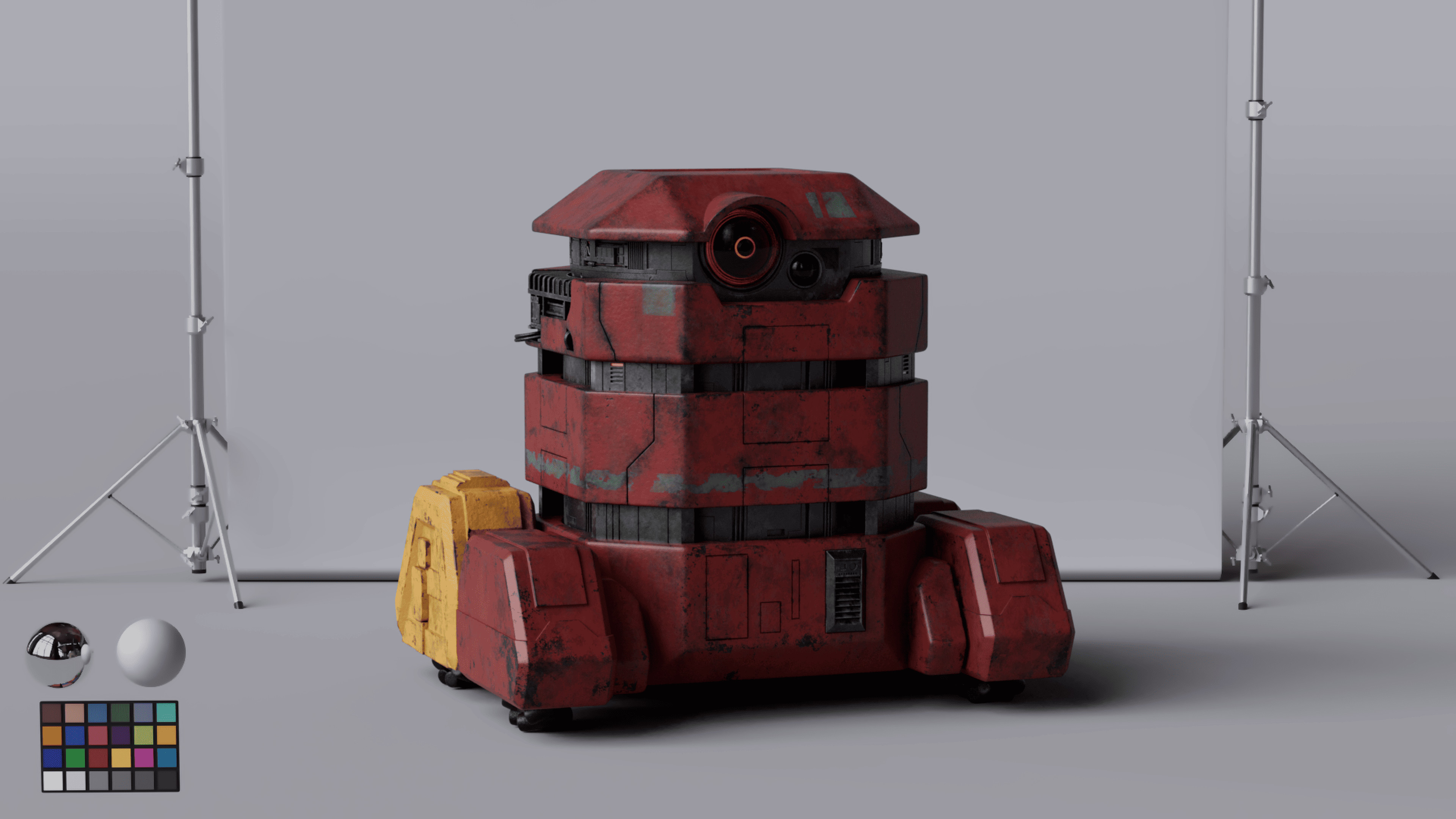 Jan Sieber - Lost Droid | High Detailed Asset with Environment
