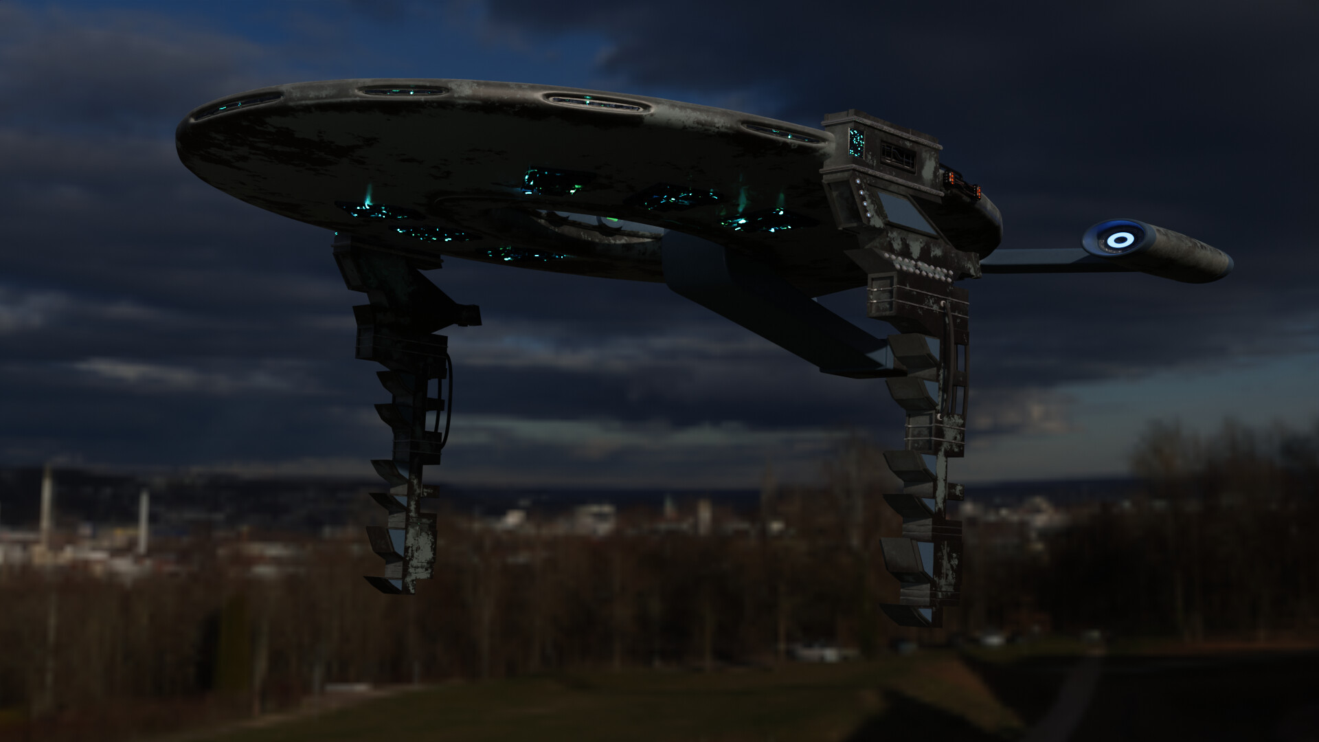ArtStation - Starship on the Prowl