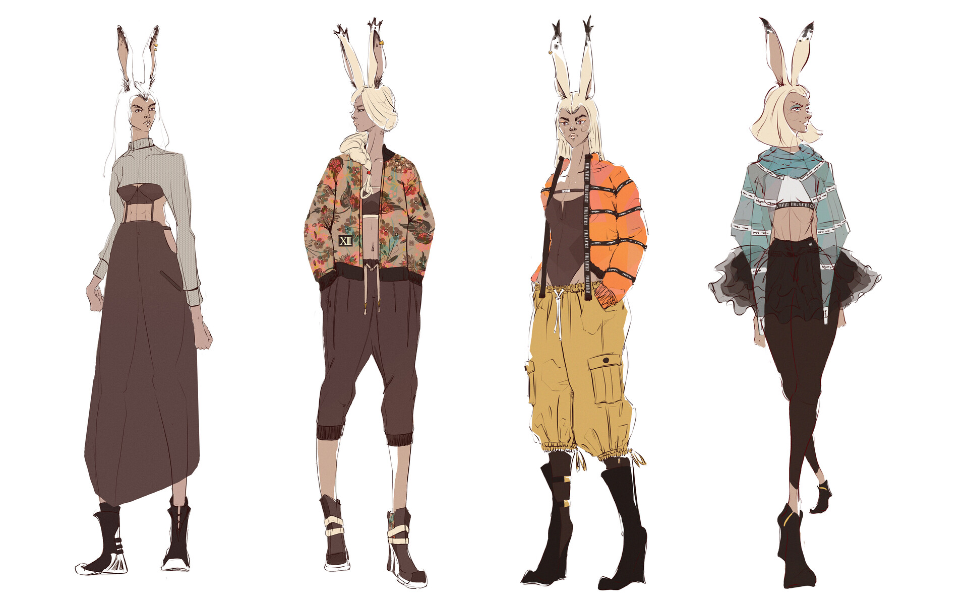 ArtStation - final fantasy fashion