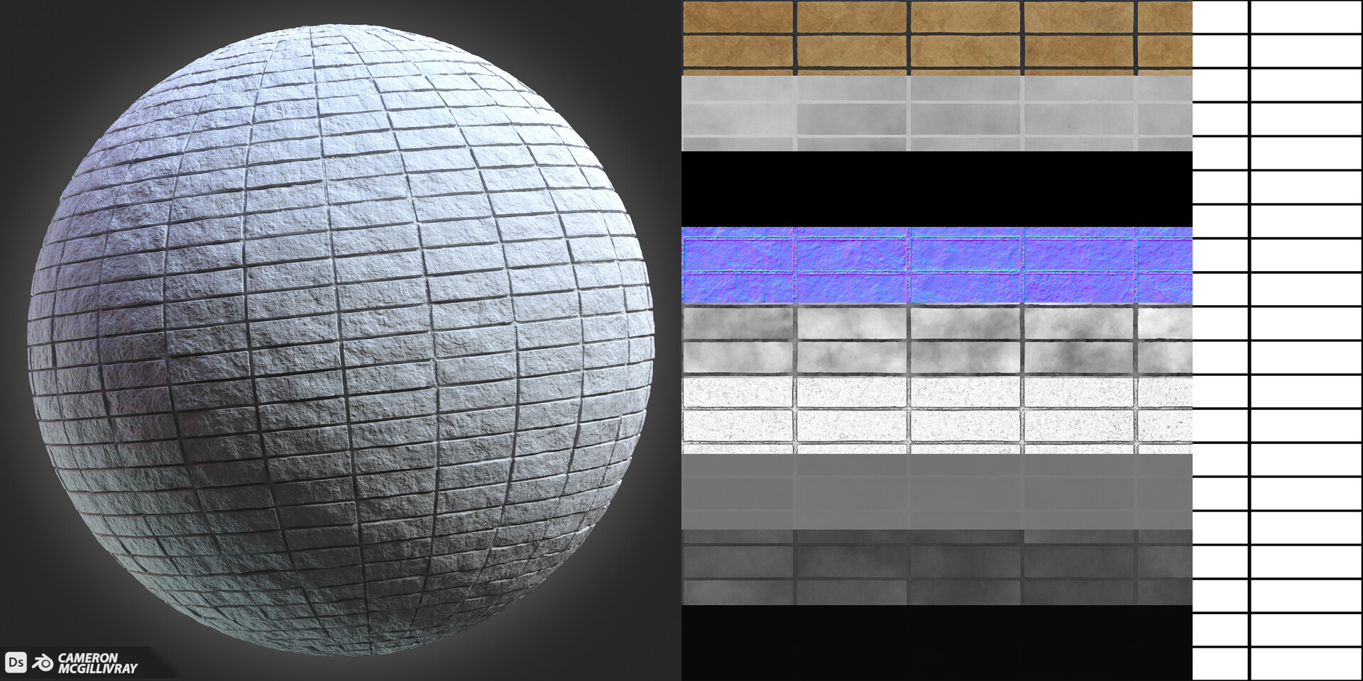 Cameron McGillivray - Brick Generator 001 Material For Substance 3D ...