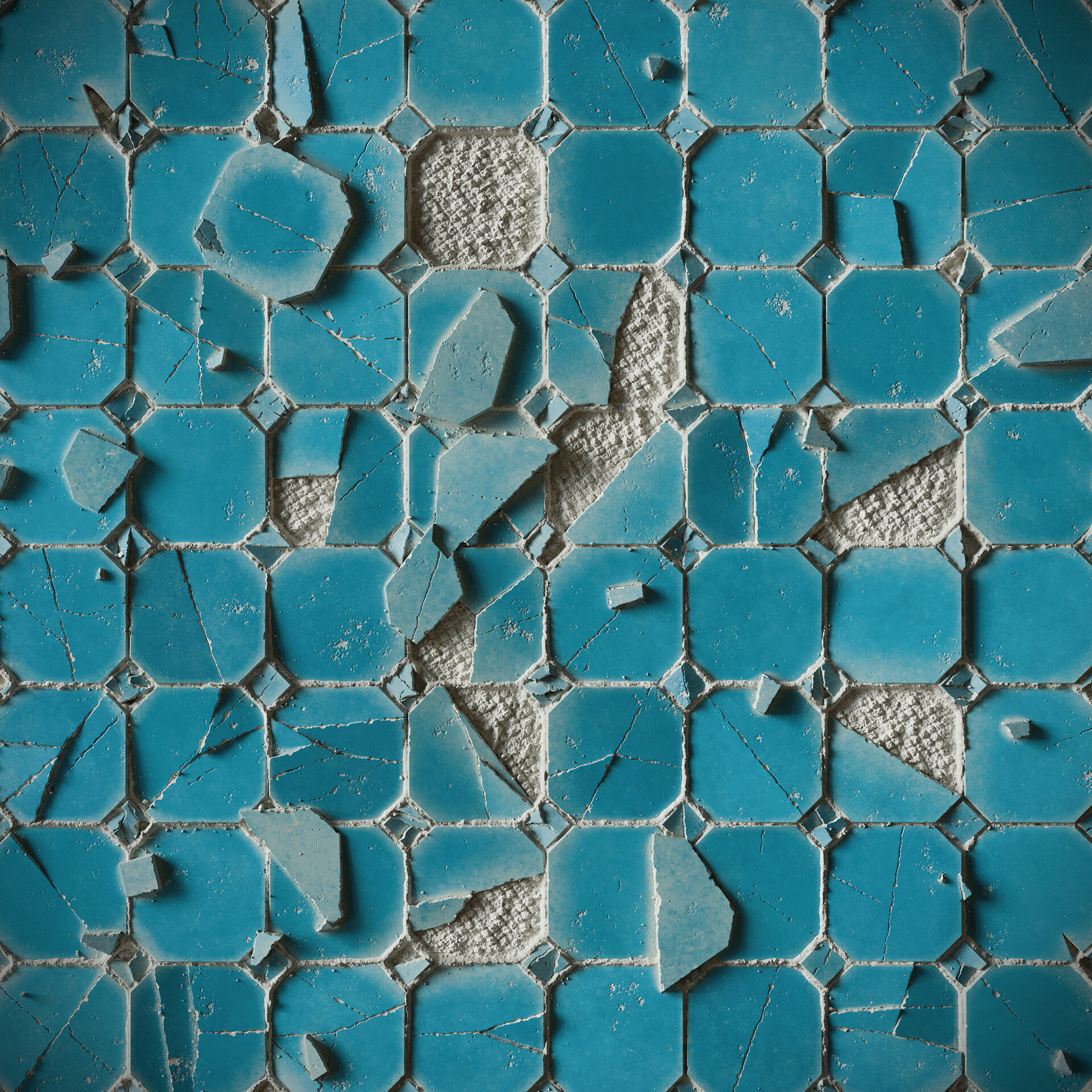 Ludovic Petiot - Painted Ceramic Tiles - Substance Designer