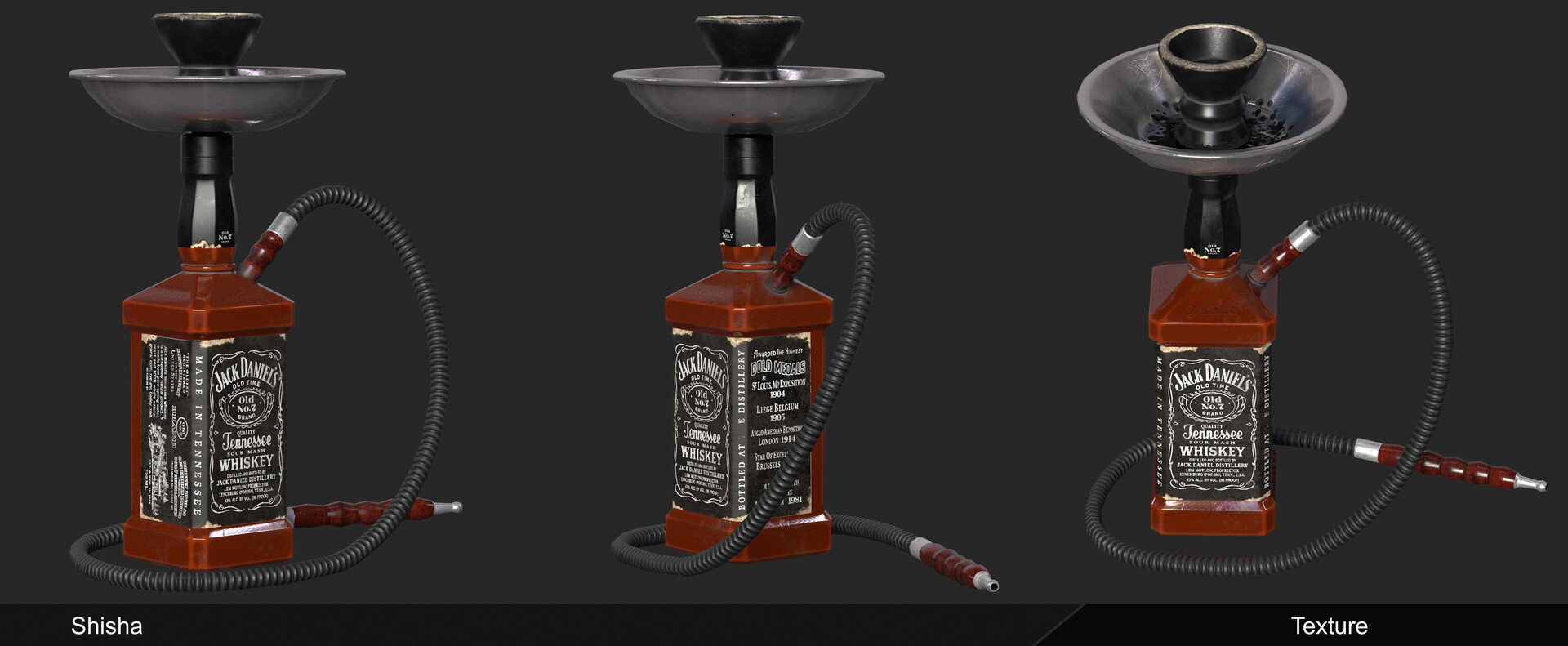 ArtStation - Shisha Whiskey Bottle