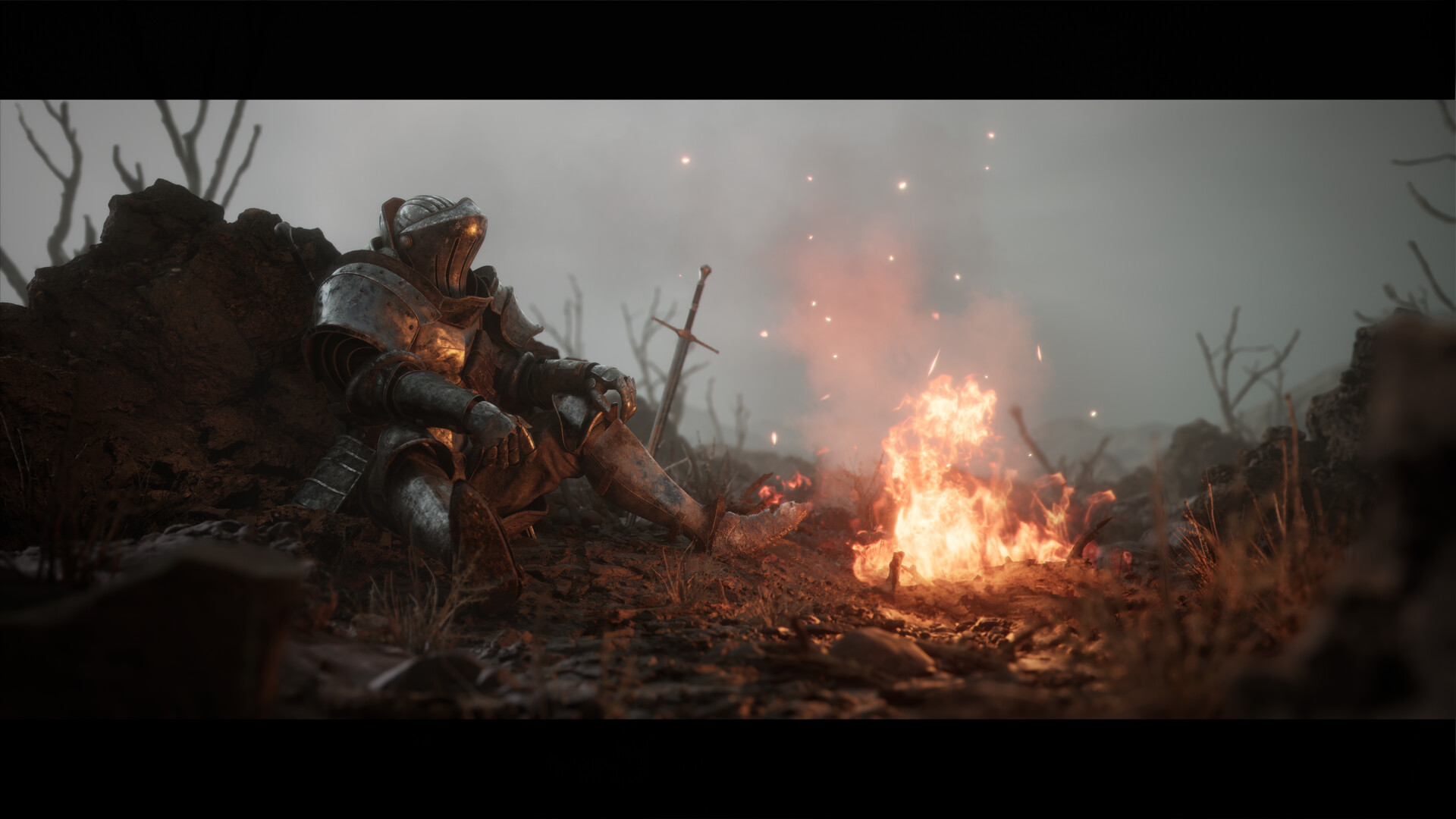 ArtStation - Knight - CampFire