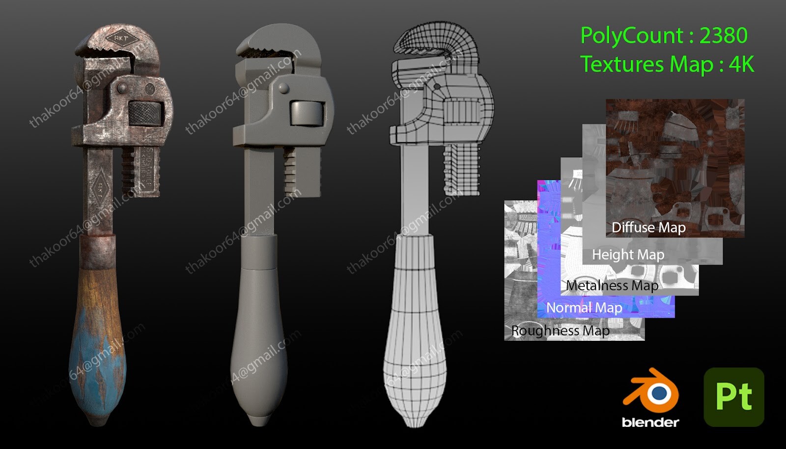 ArtStation - 3D Rinch gaming asset with PBR Pipeline