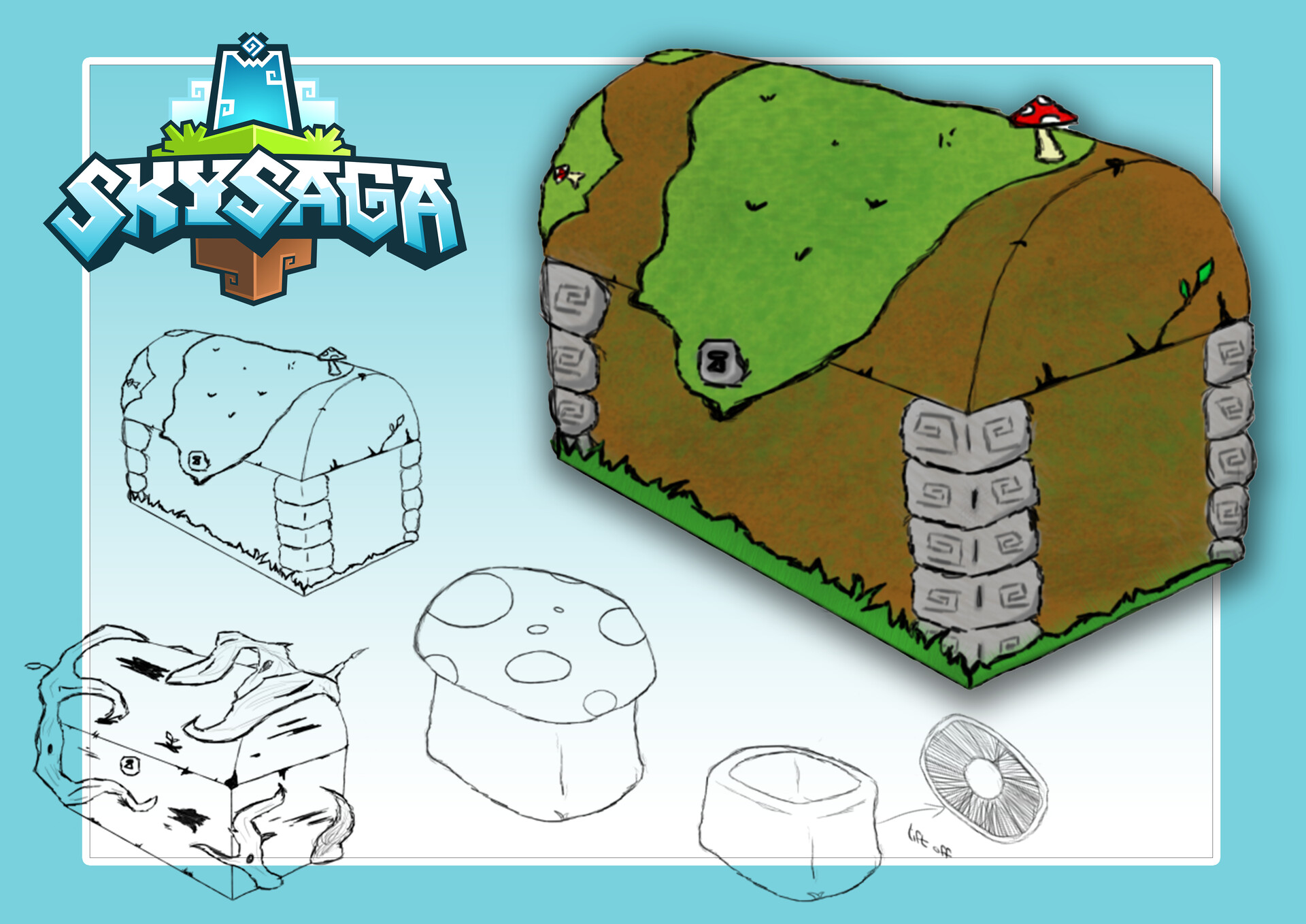 ArtStation - SkySaga Forest Chest Concept Art