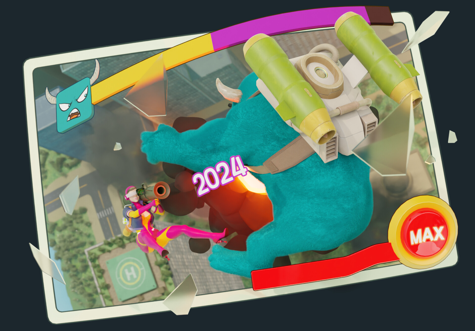 ArtStation - Splash image for web Intro