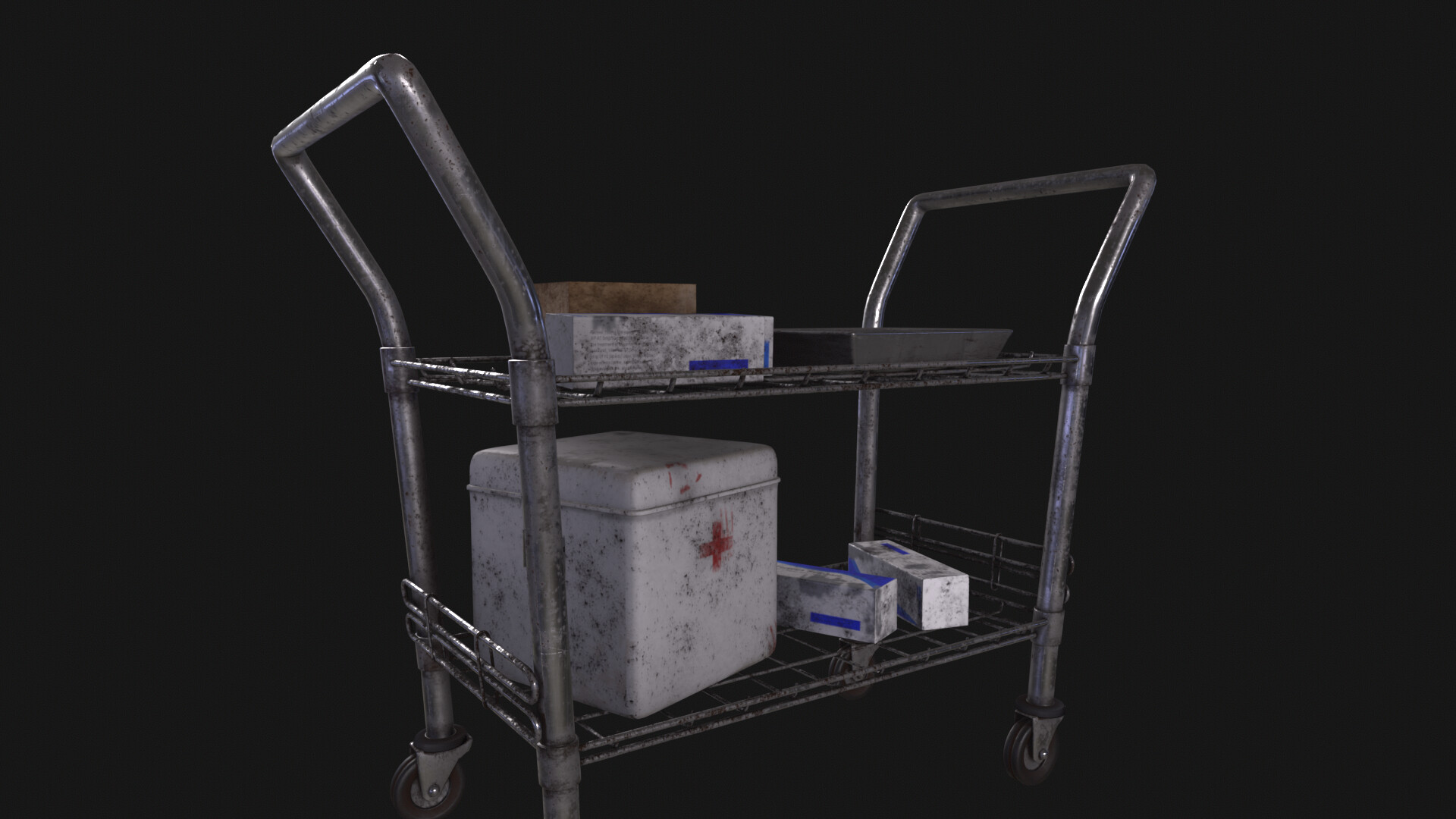 ArtStation - Medical Cart (Hospital Asset)