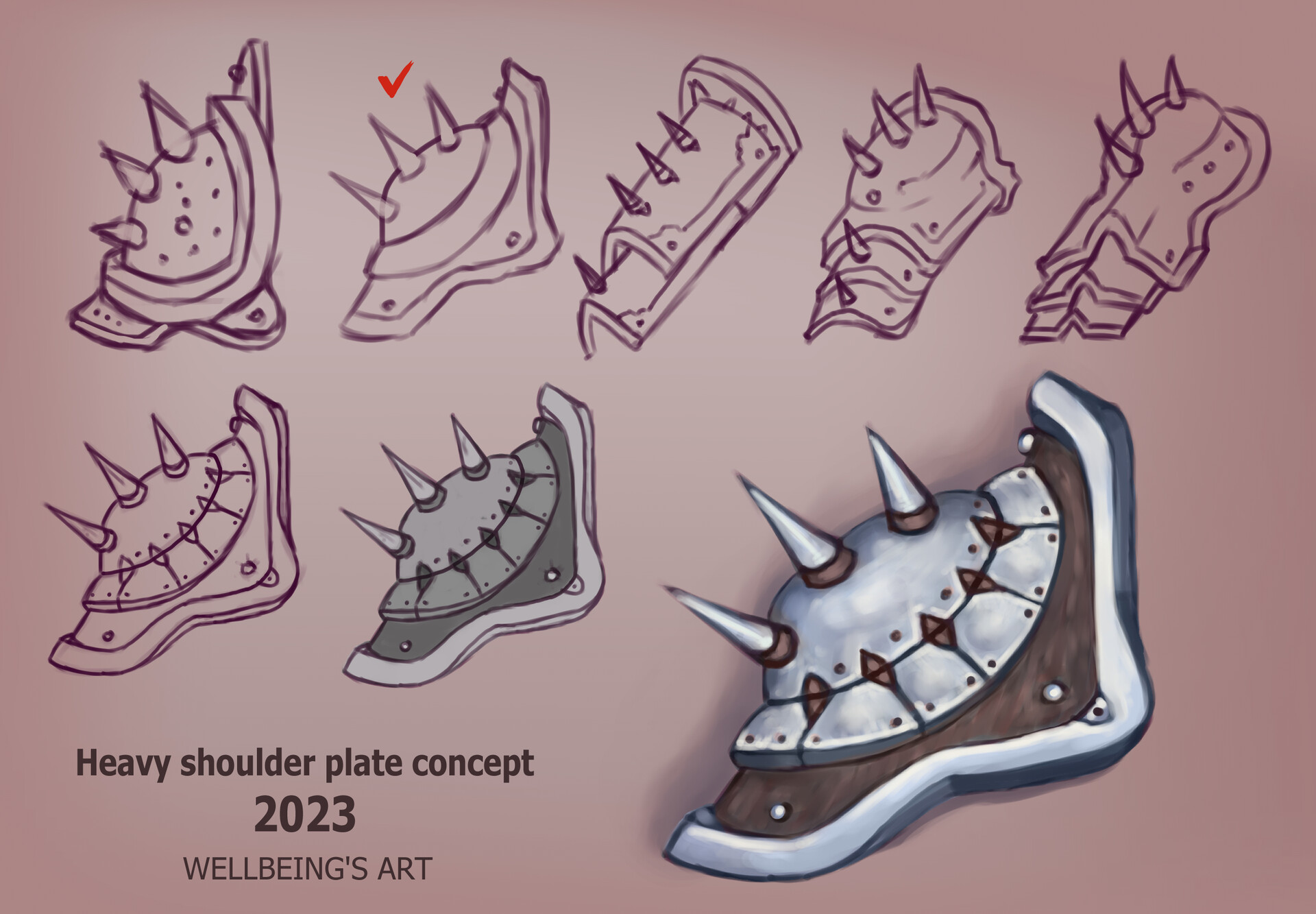 ArtStation - Soulder Plate Concept