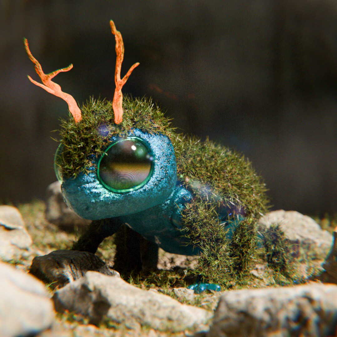 ArtStation - Moss insect creature