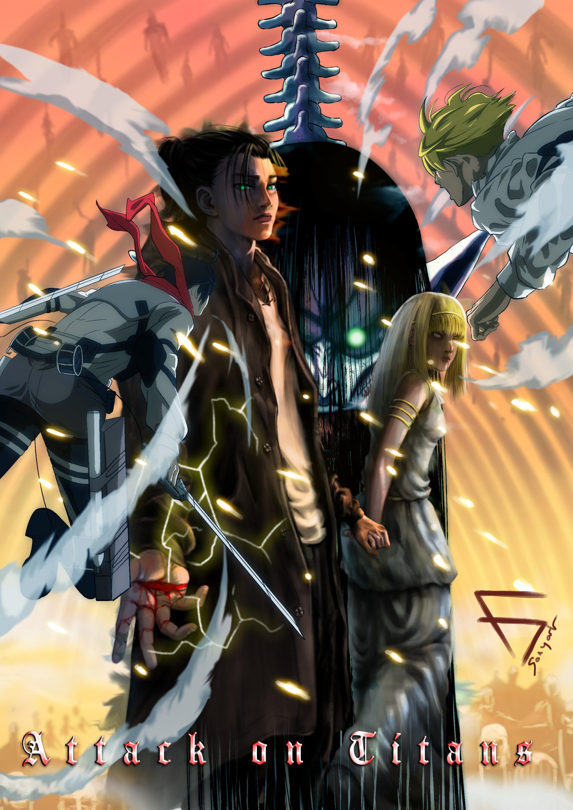 ArtStation - Shingeki no kyojin Art