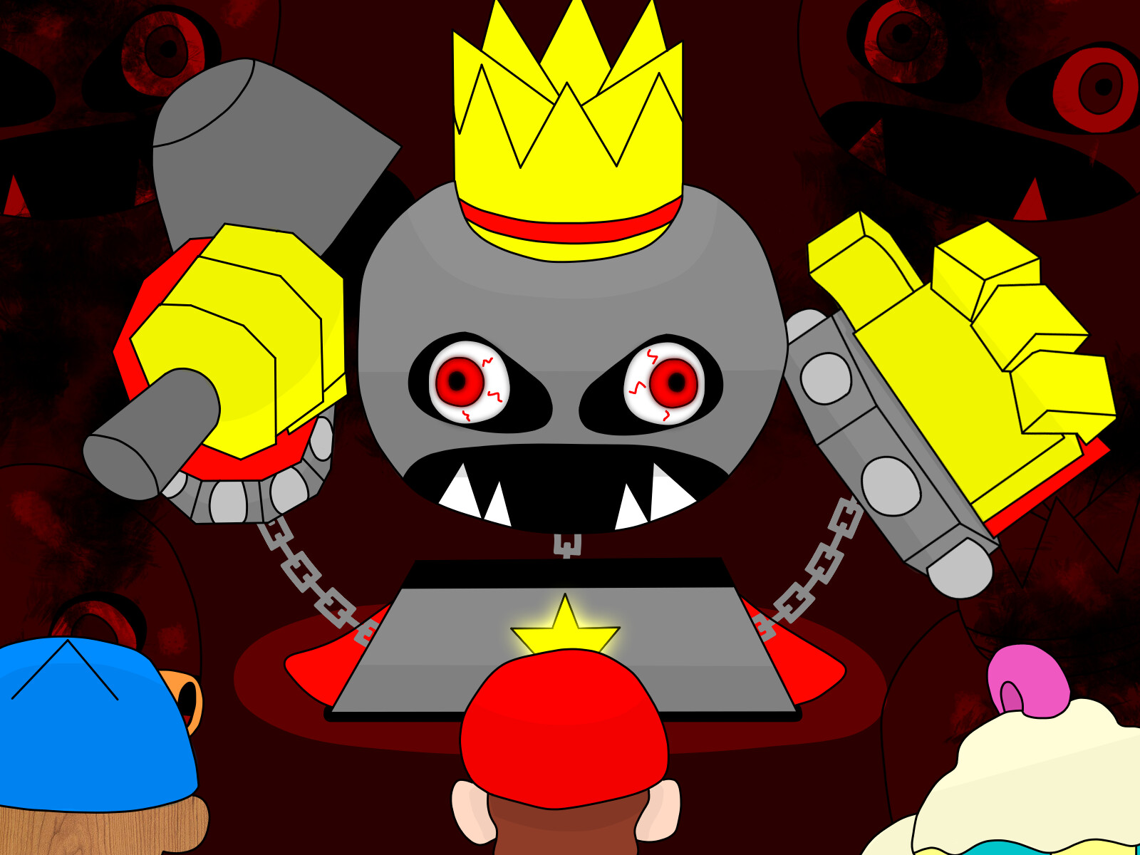 ArtStation - Super Mario RPG - Battle Against Smithy's Many Forms