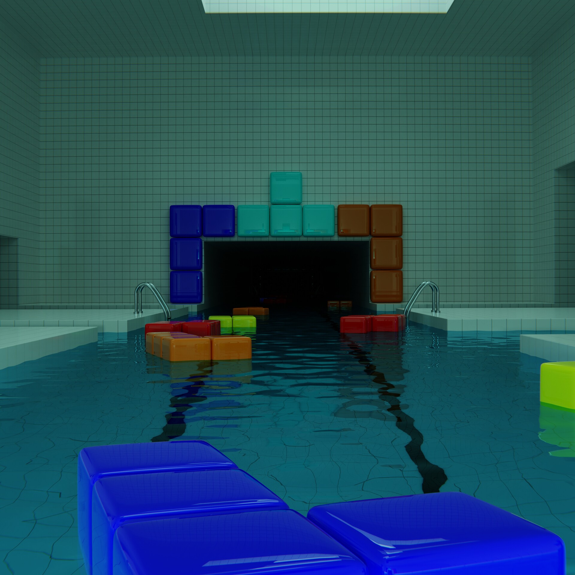 ArtStation - Blender Pool 181: Tetris Pool 2