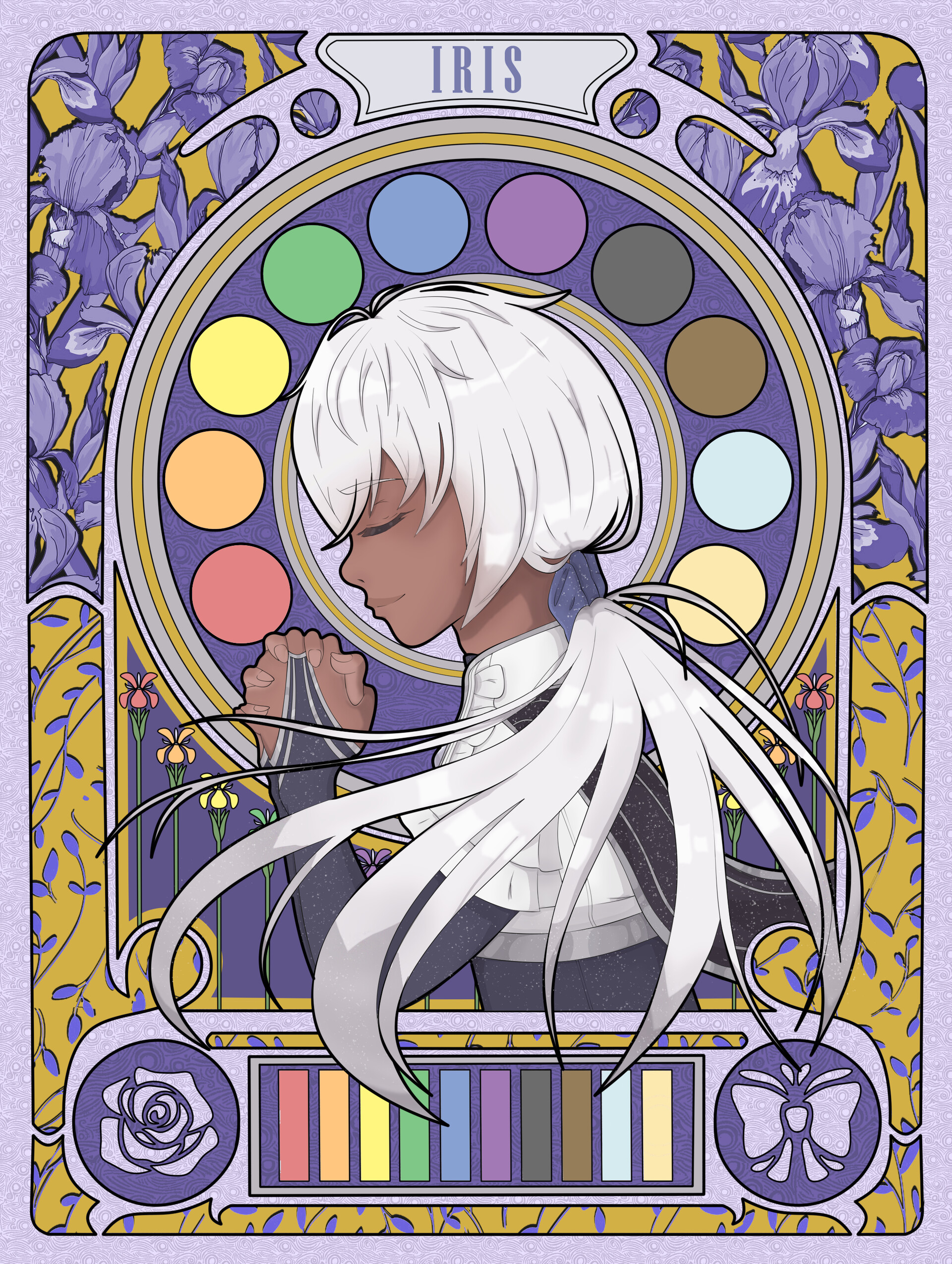 ArtStation - Alphonse Mucha Zodiac - Iris Interpretation