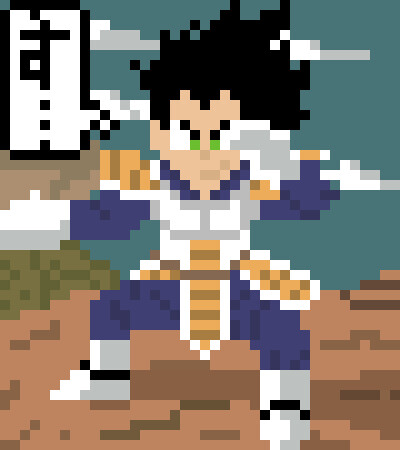 ArtStation - Vegeta Pixel Art