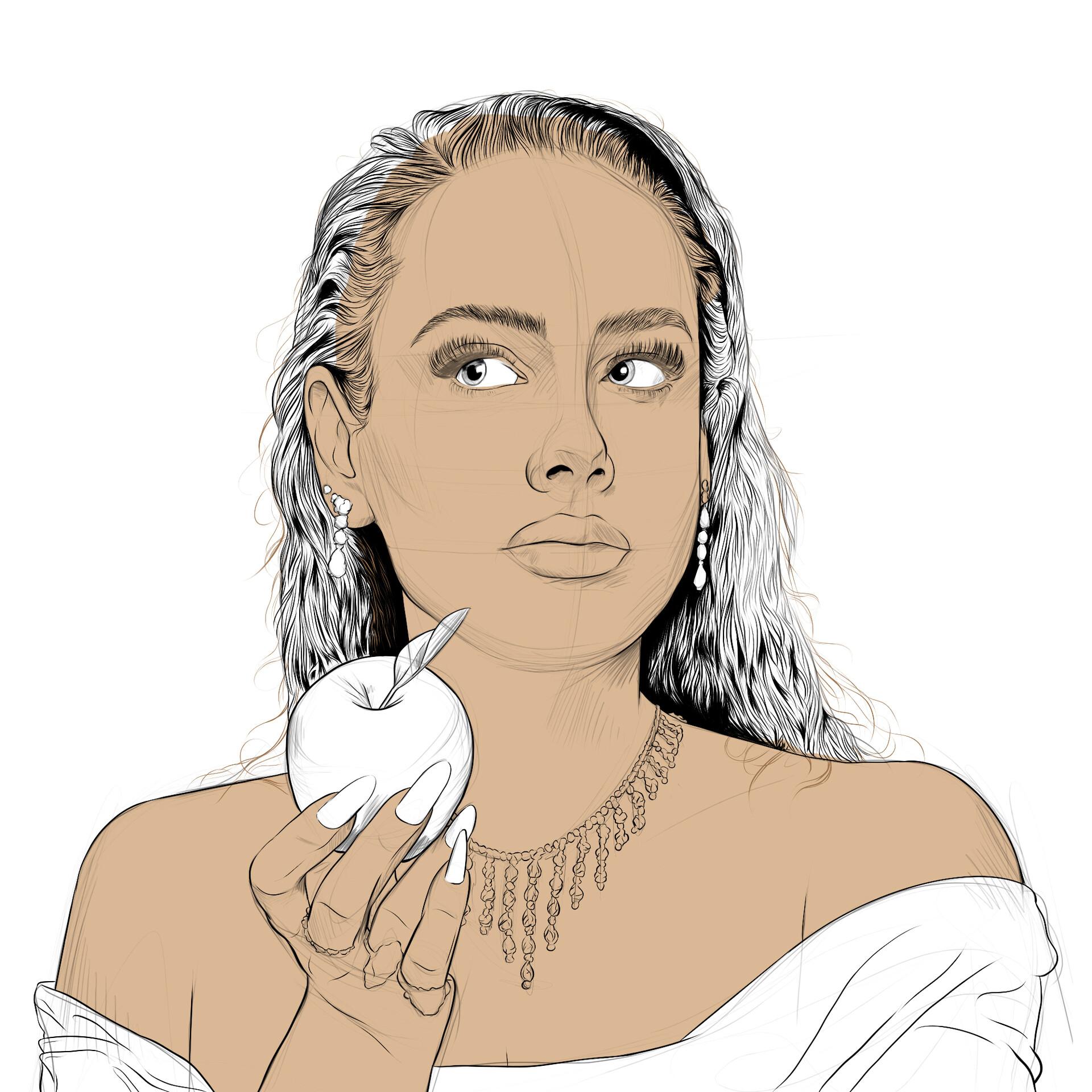 Savaş Karataş - Adele - Portrait Illustration