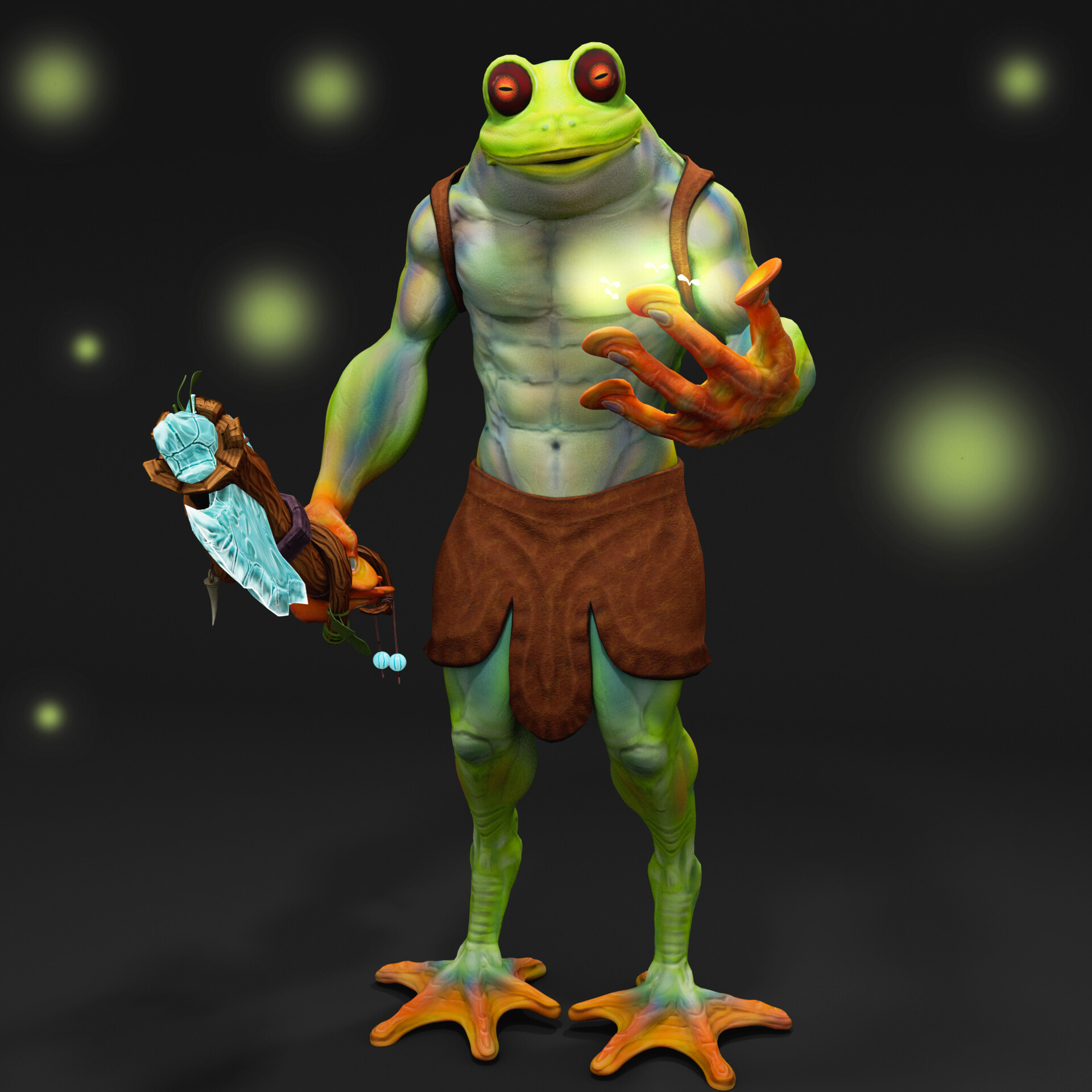 ArtStation - Warrior Frog
