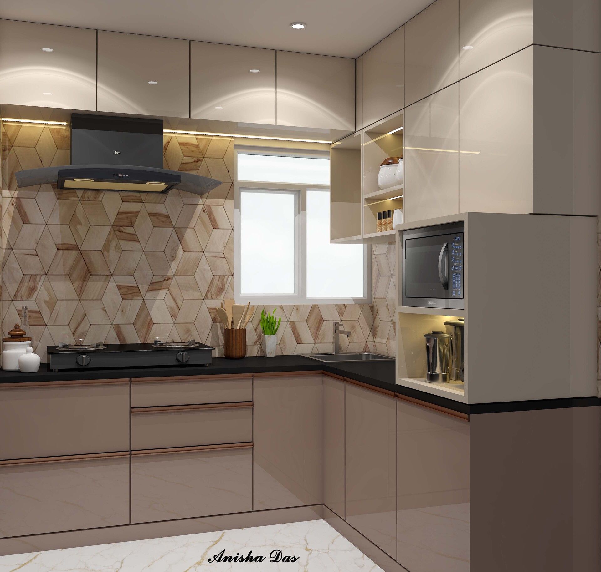 ArtStation - Modular kitchen Design