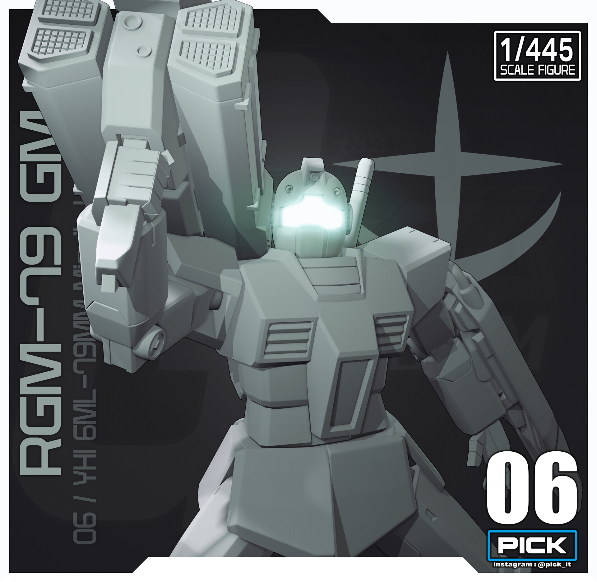 ArtStation - 06/ RGM-79 GM Missile Launcher ver. / 3D Resin Print Mini ...